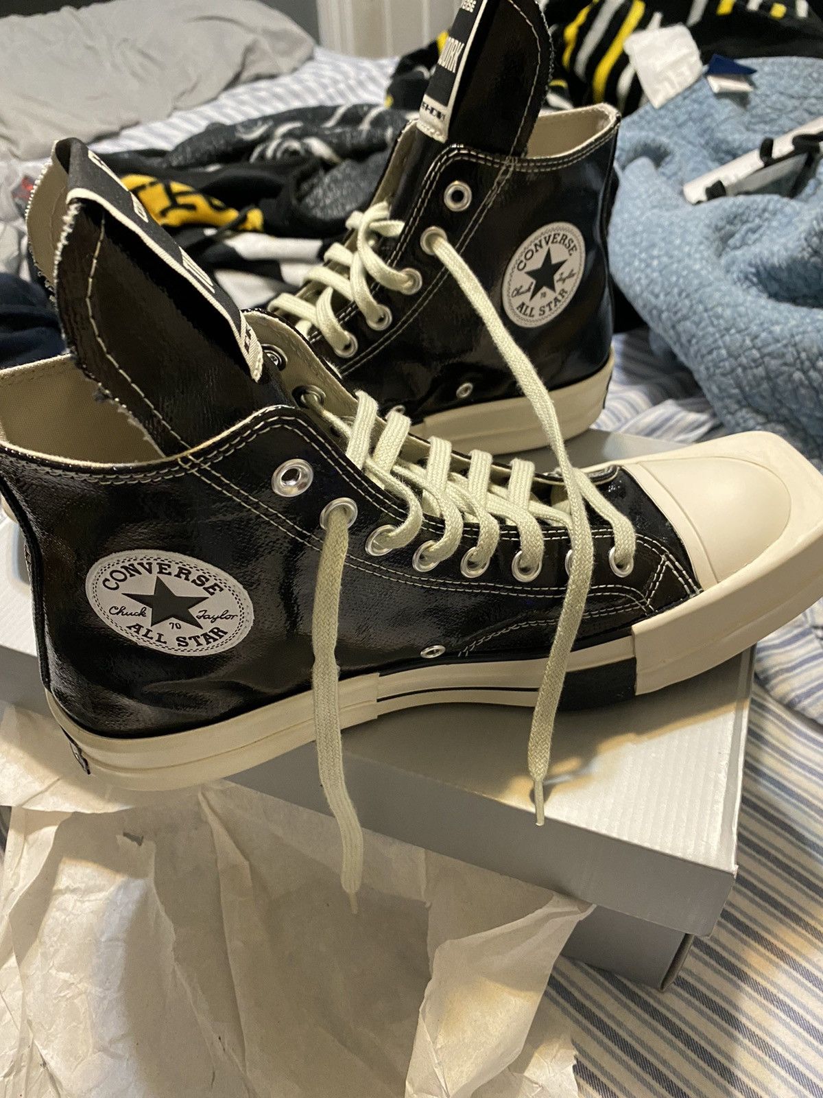 Rick Owens Rick Owens X Converse TURBODRK Chuck Taylor All-Star 70 Hi ... Rick Owens Rick Owens X Converse TURBODRK Chuck Taylor All-Star 70 Hi ...