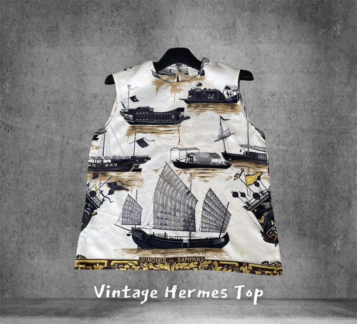 Designer × Hermes × Vintage Vintage Hermes Paris Junques Et Sampans ...