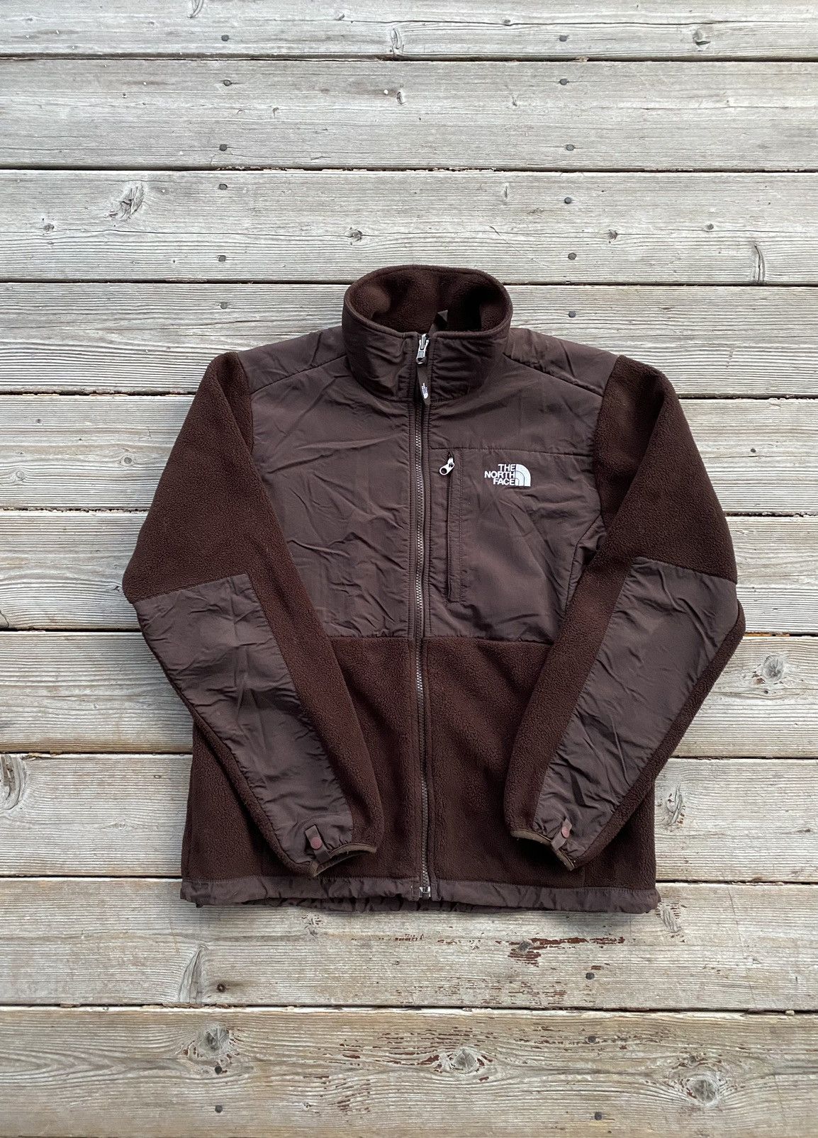 Vintage Mocha Brown North Face Denali Fleece Tactical Jacket Large ...