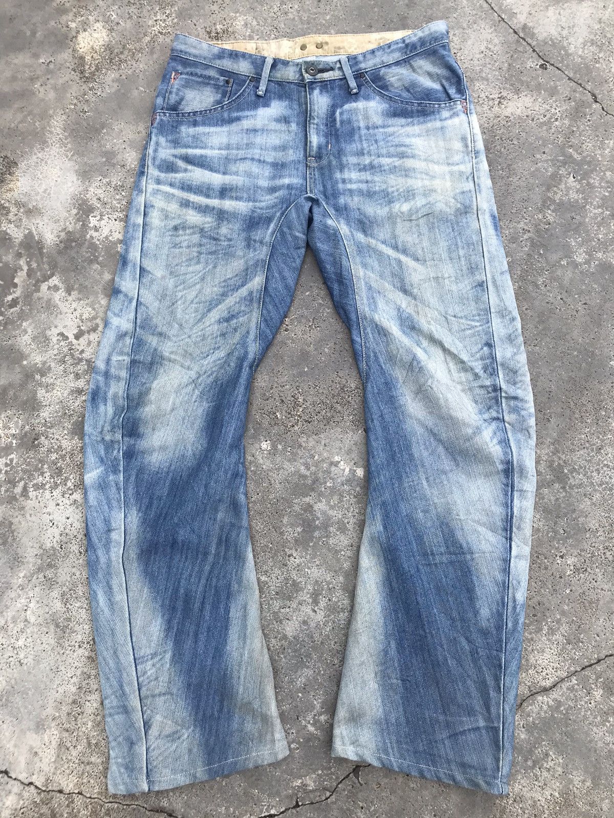 Edwin Edwin E Function Jeans Curve Leg Faded 31x29 | Grailed
