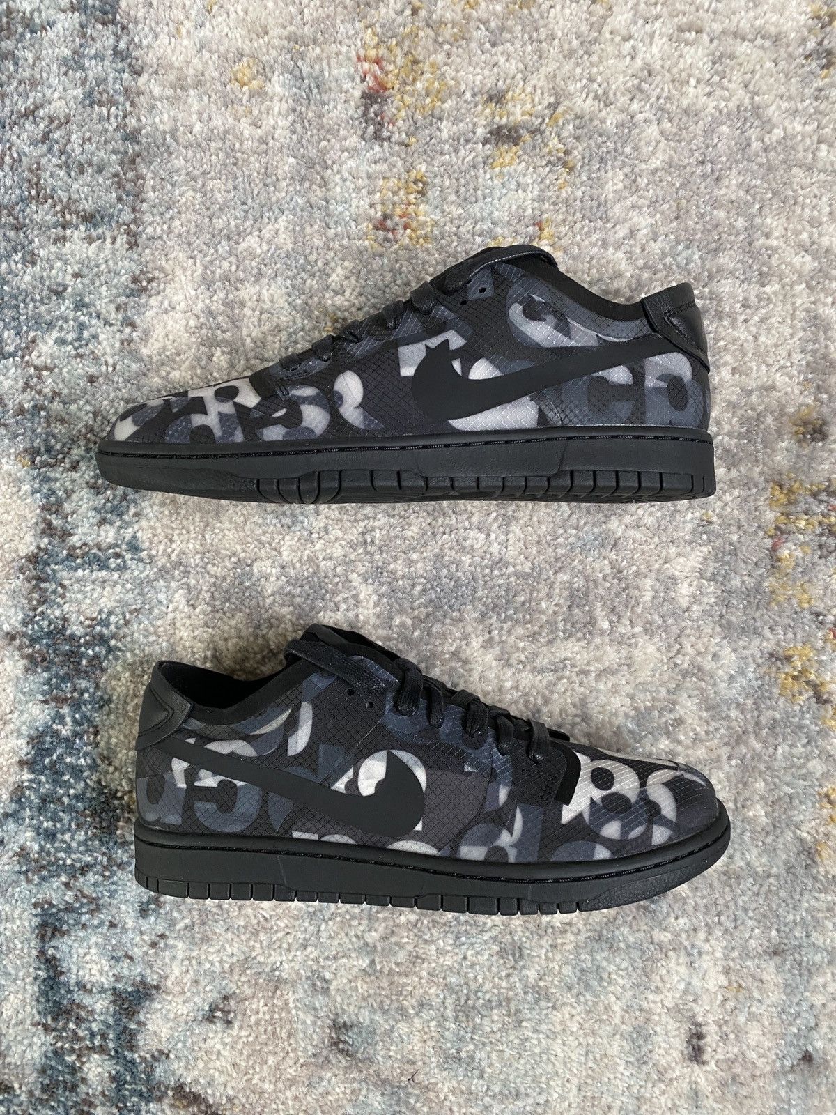 Comme des Garcons × Nike Nike Dunk Low Comme Des Garcons CDG Print (W ...