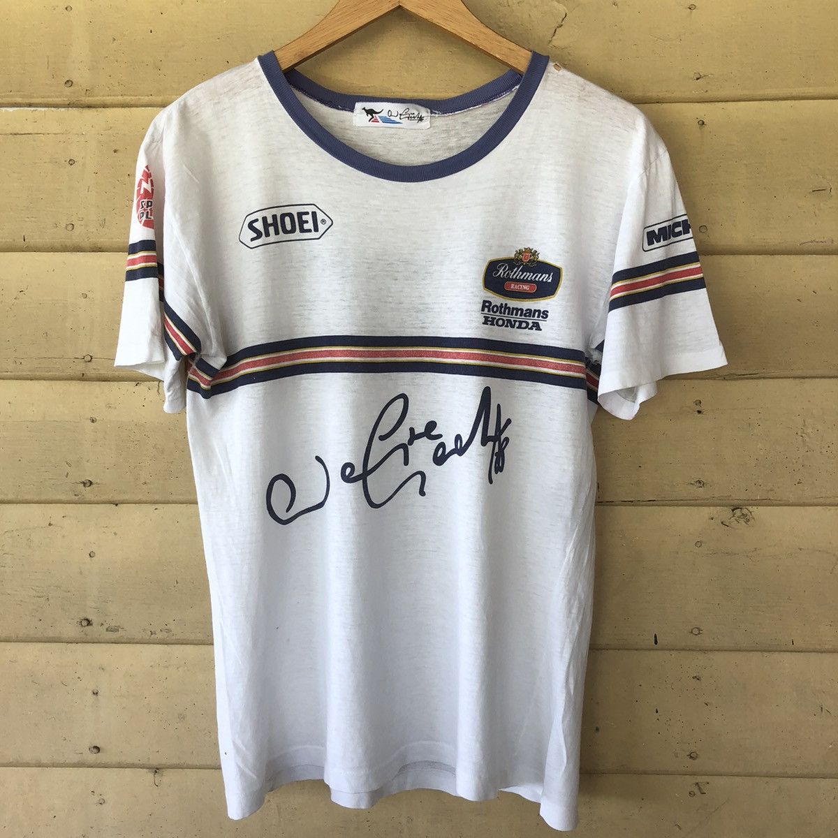 Honda vintage 90’s rothmans honda racing t- shirt single stitch | Grailed