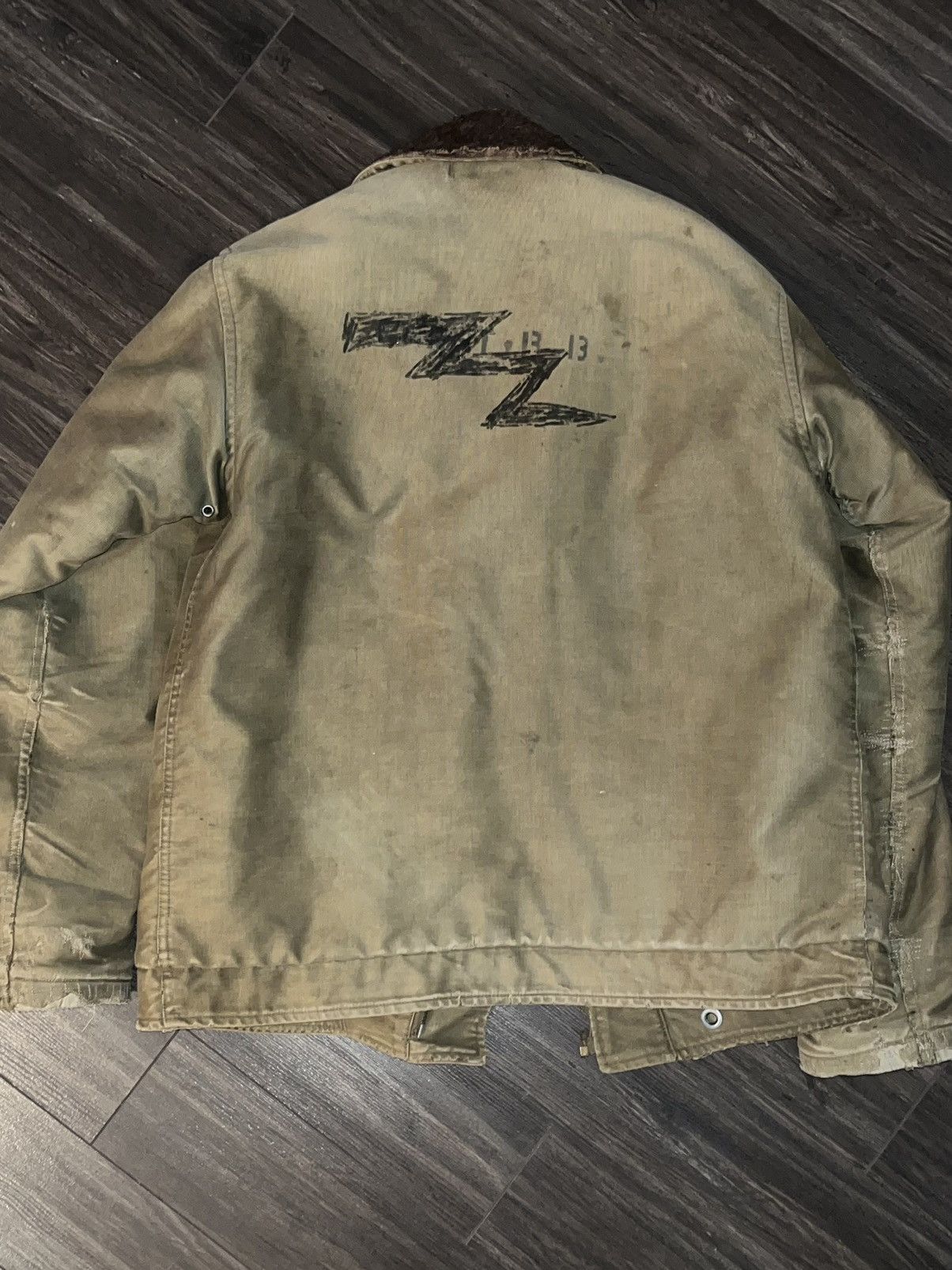 Vintage WW2 USN N1 Deck Jacket Unique Stencil | Grailed
