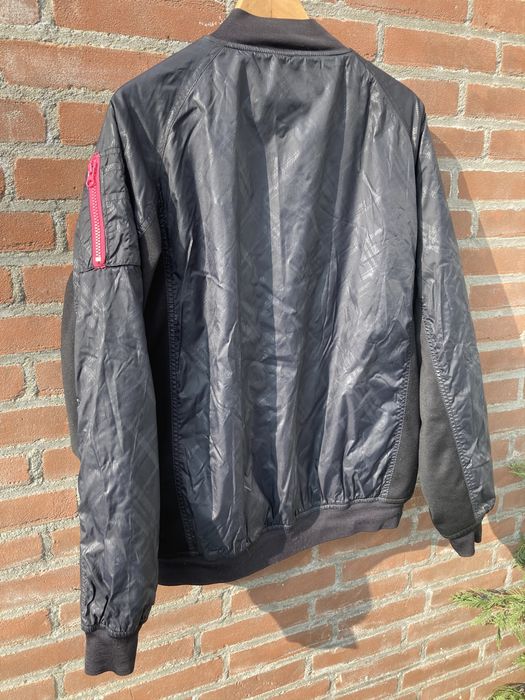 Rocksmith Bomber jacket varsity black pink inside out large | Grailed