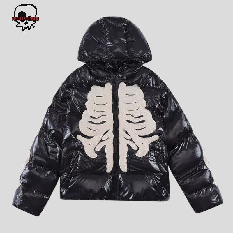 Vintage GONTHWID® Skeleton Puffer Jacket (free shipping) | Grailed