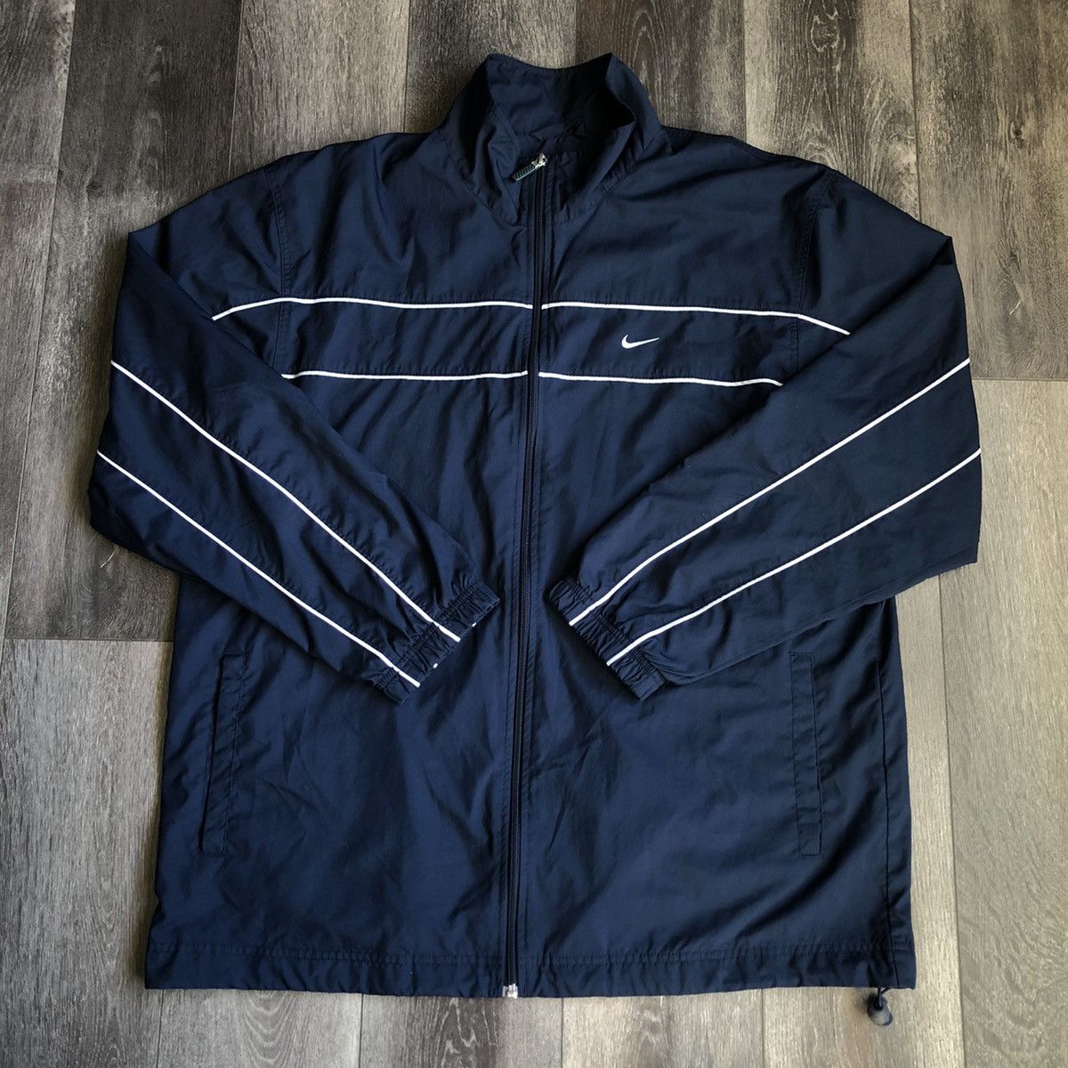 Nike × Streetwear × Vintage Vintage 2000s Nike Center Swoosh Logo Zip ...