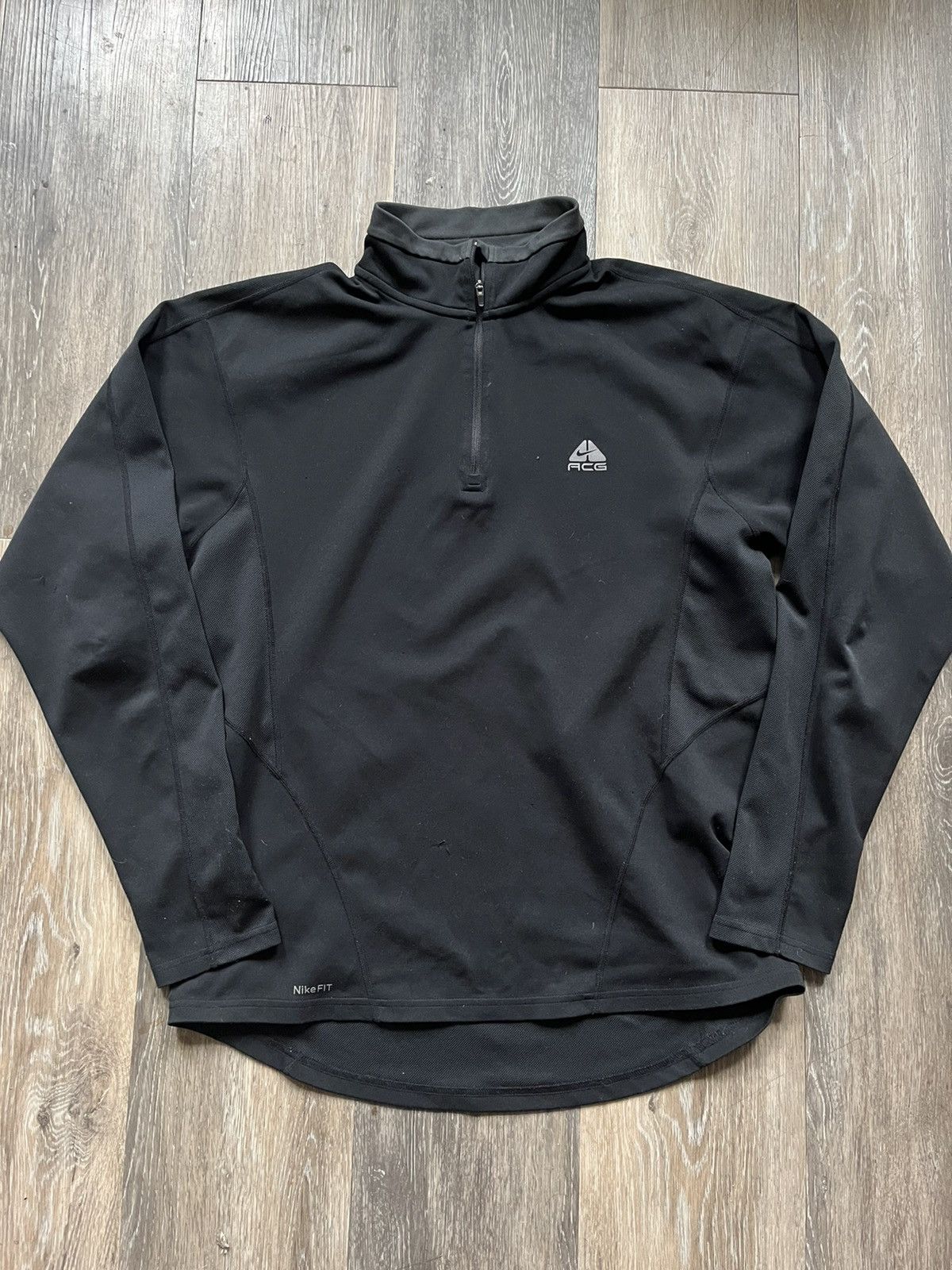 Nike × Nike ACG × Streetwear Y2K Nike ACG Quarter Zip Sweatshirt Black ...