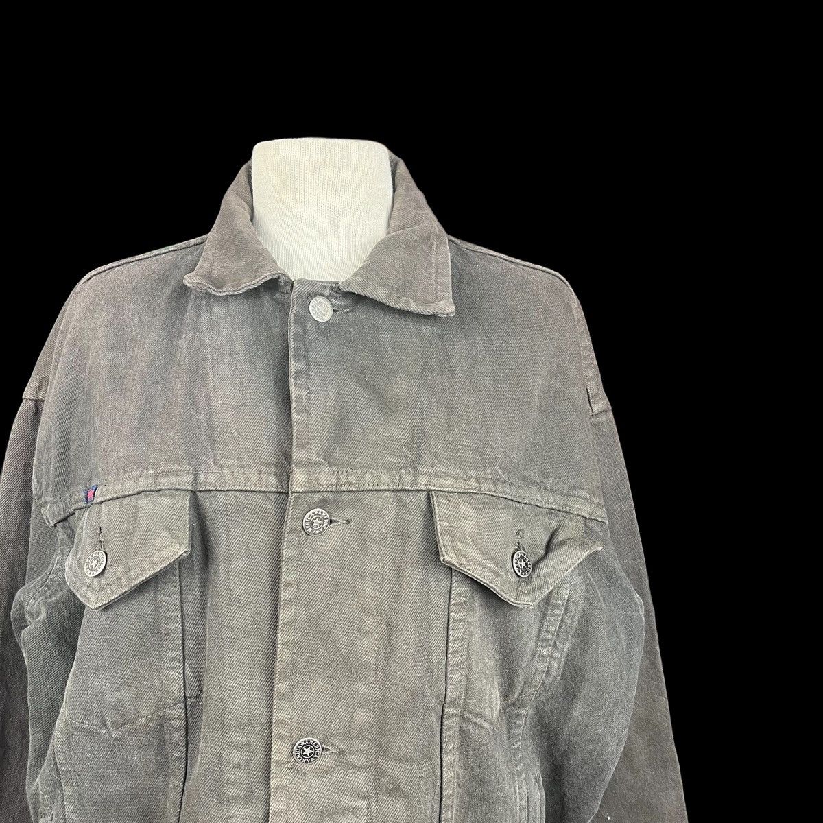 Vintage Vintage Sun Fade Grey Denim Jacket Size L 90’s Y2K | Grailed