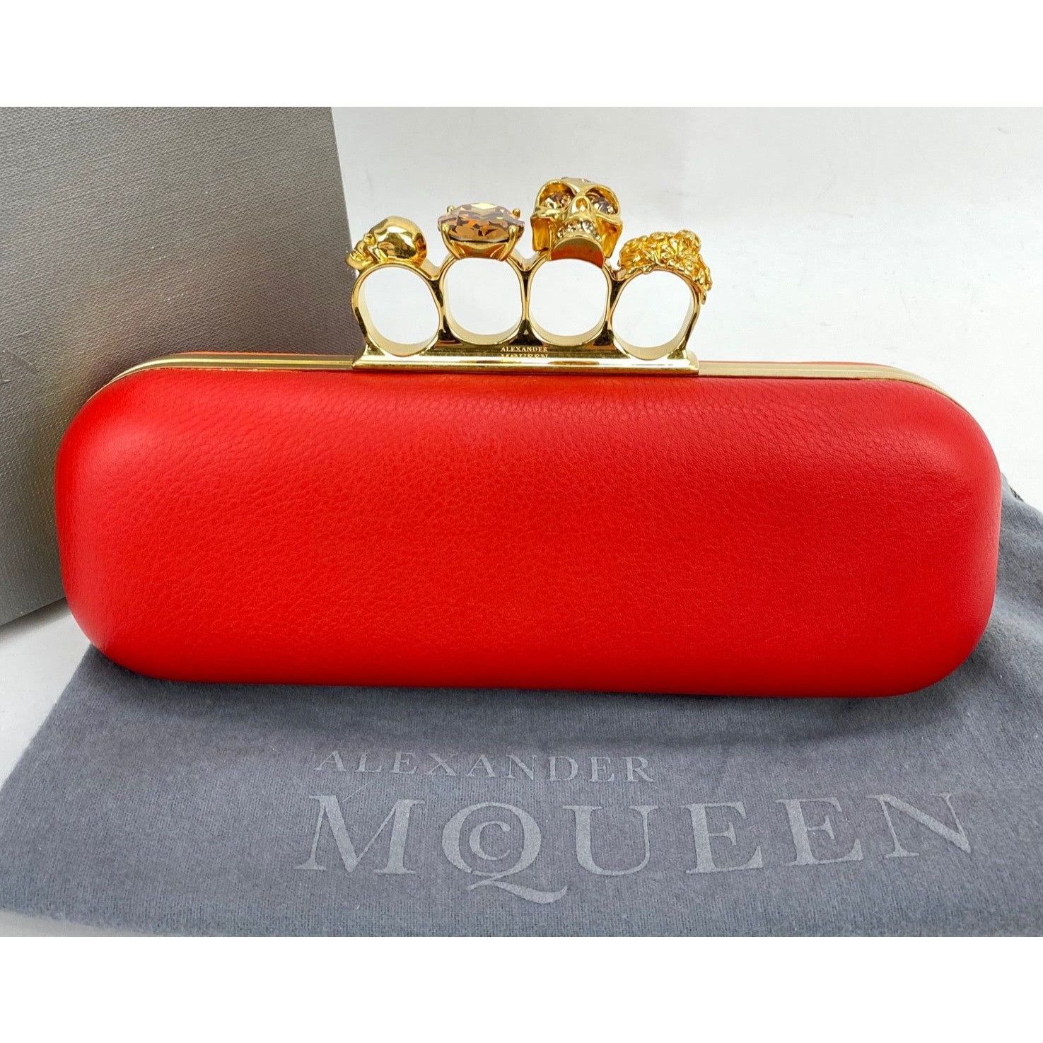 Alexander McQueen Alexander McQueen Skull 4 Rings Knuckle Clutch | Grailed