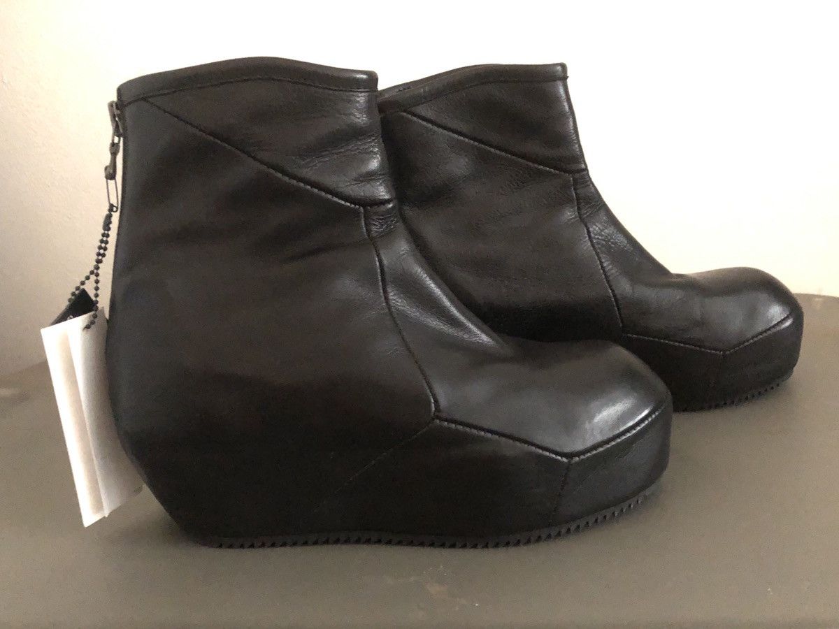 Julius Julius Ss15 Prism Leather Platform Rubber Sole Boots | Grailed