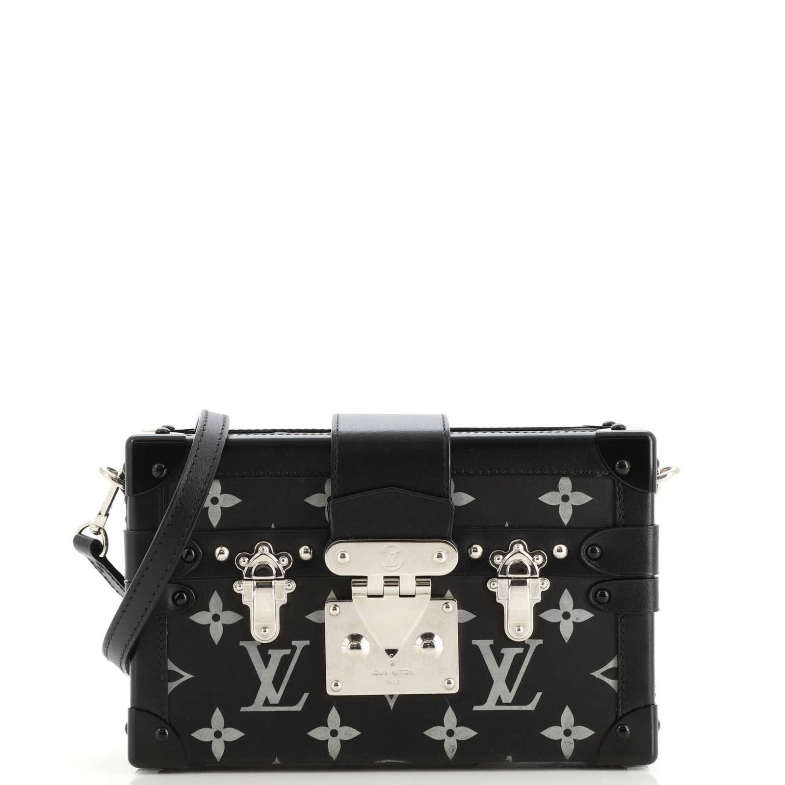 Louis Vuitton Petite Malle Handbag Limited Edition Reflective Monogram ...