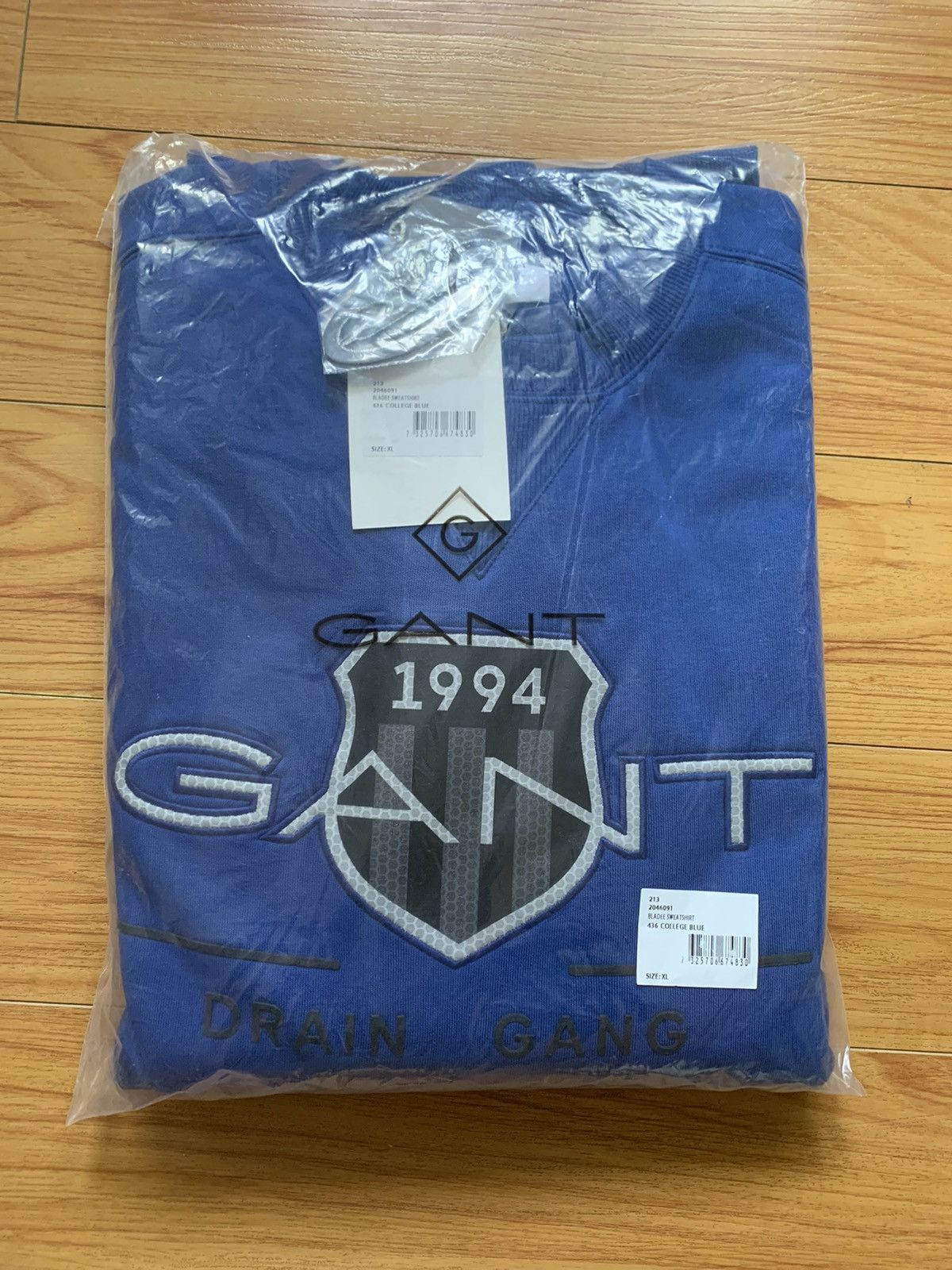 Drain Gang × Gant Bladee gant crewneck sweatshirt XL | Grailed