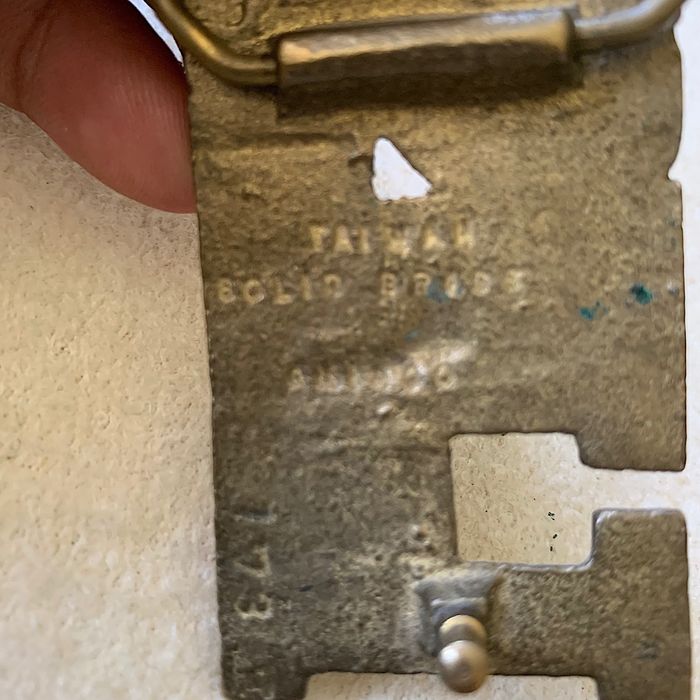 Vintage Vintage Solid Brass Name Belt Buckle LES 1970's | Grailed