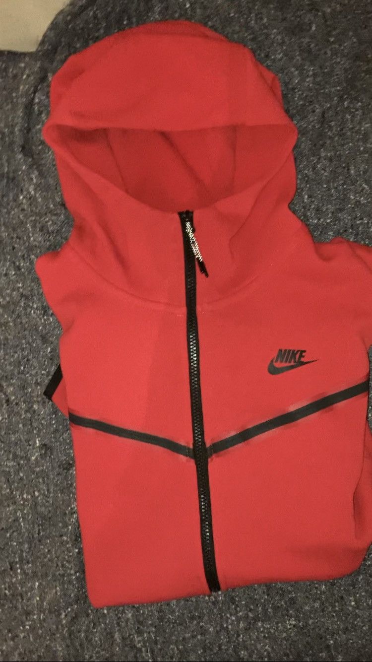 Nike Red Nike Tech Fleece | Grailed