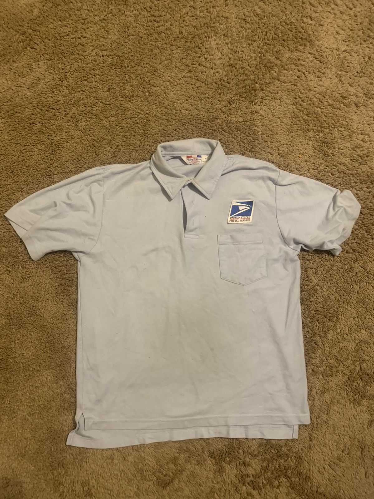 Streetwear × Vintage Vintage Usps mailman polo shirt 90s size large ...