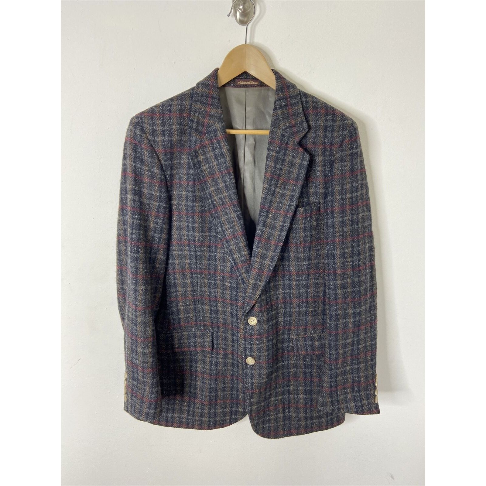 Chaps Vintage Chaps Ralph Lauren Men 40R Check Wool Tweed Blazer | Grailed