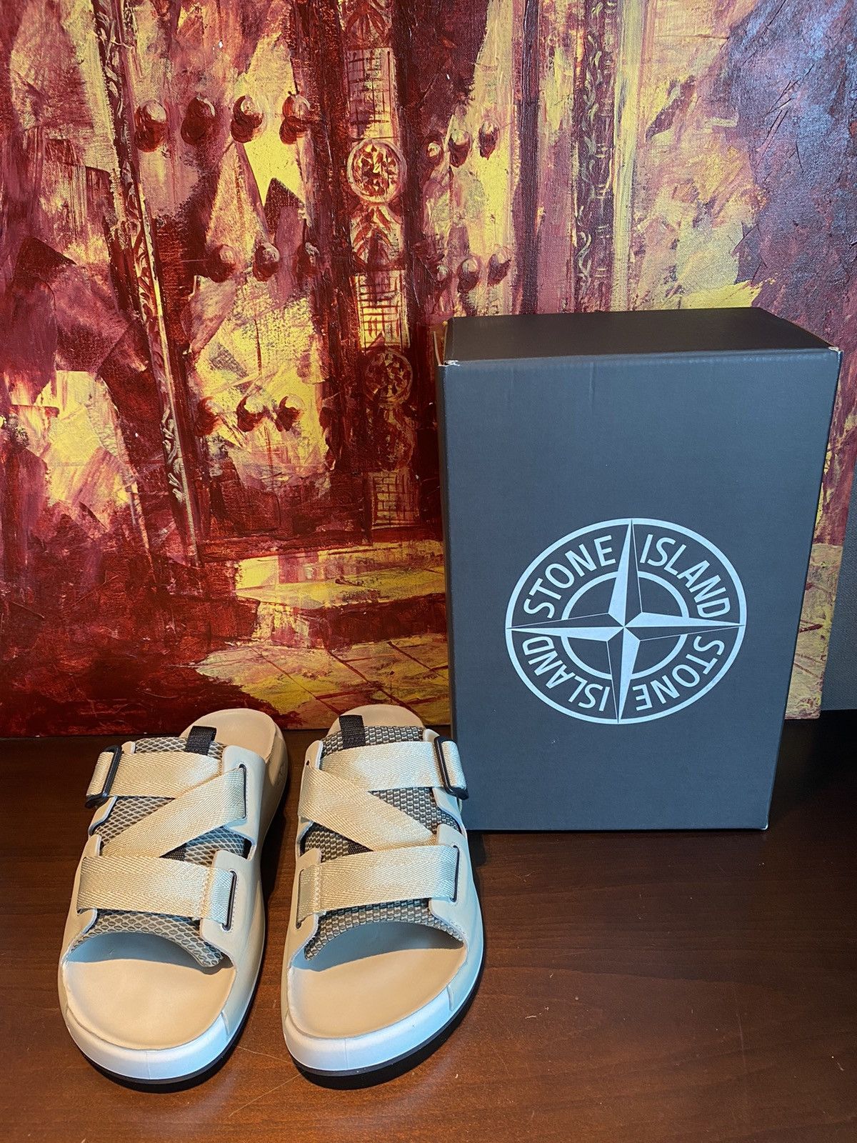 Stone Island × Stone Island Shadow Project Stone Island Sandals | Grailed