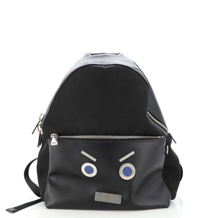 Fendi Faces Backpack Nylon and Leather | Grailed