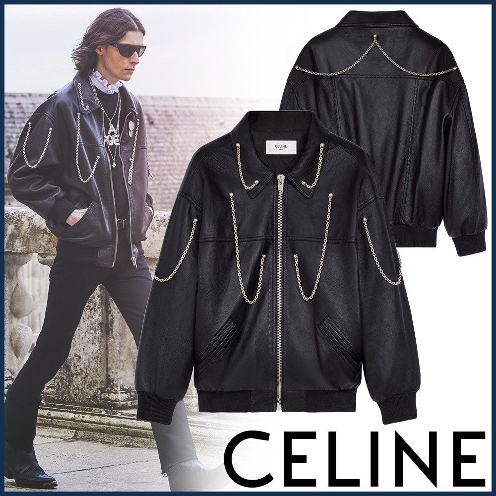 Celine Celine men oversized blouson leather jkt | Grailed