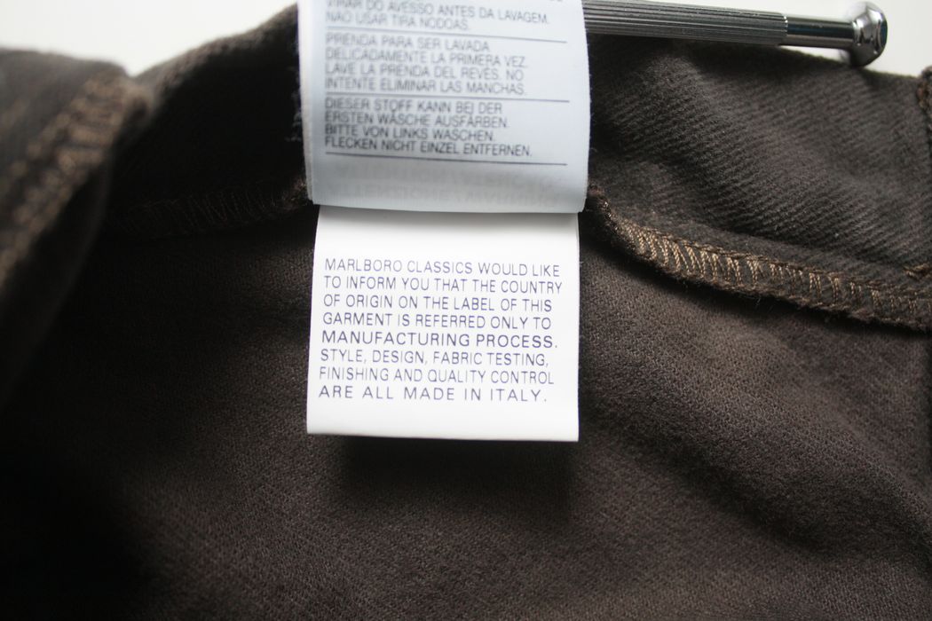 Marlboro Marlboro Classic Dark Brown Casual Pants 34 Made In Italy ...