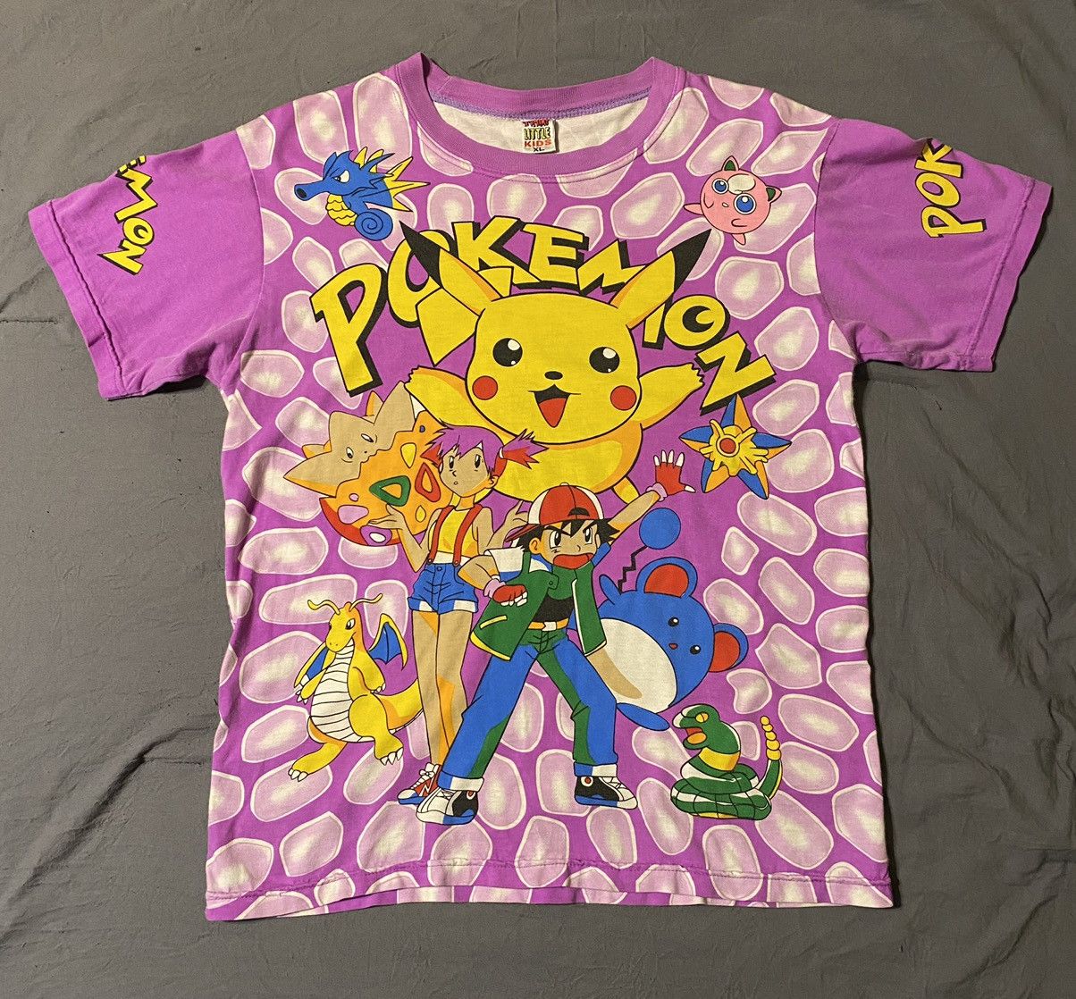 Pokemon × Vintage 90s Pokemon AOP All Over Print Ash Missy Pikachu ...