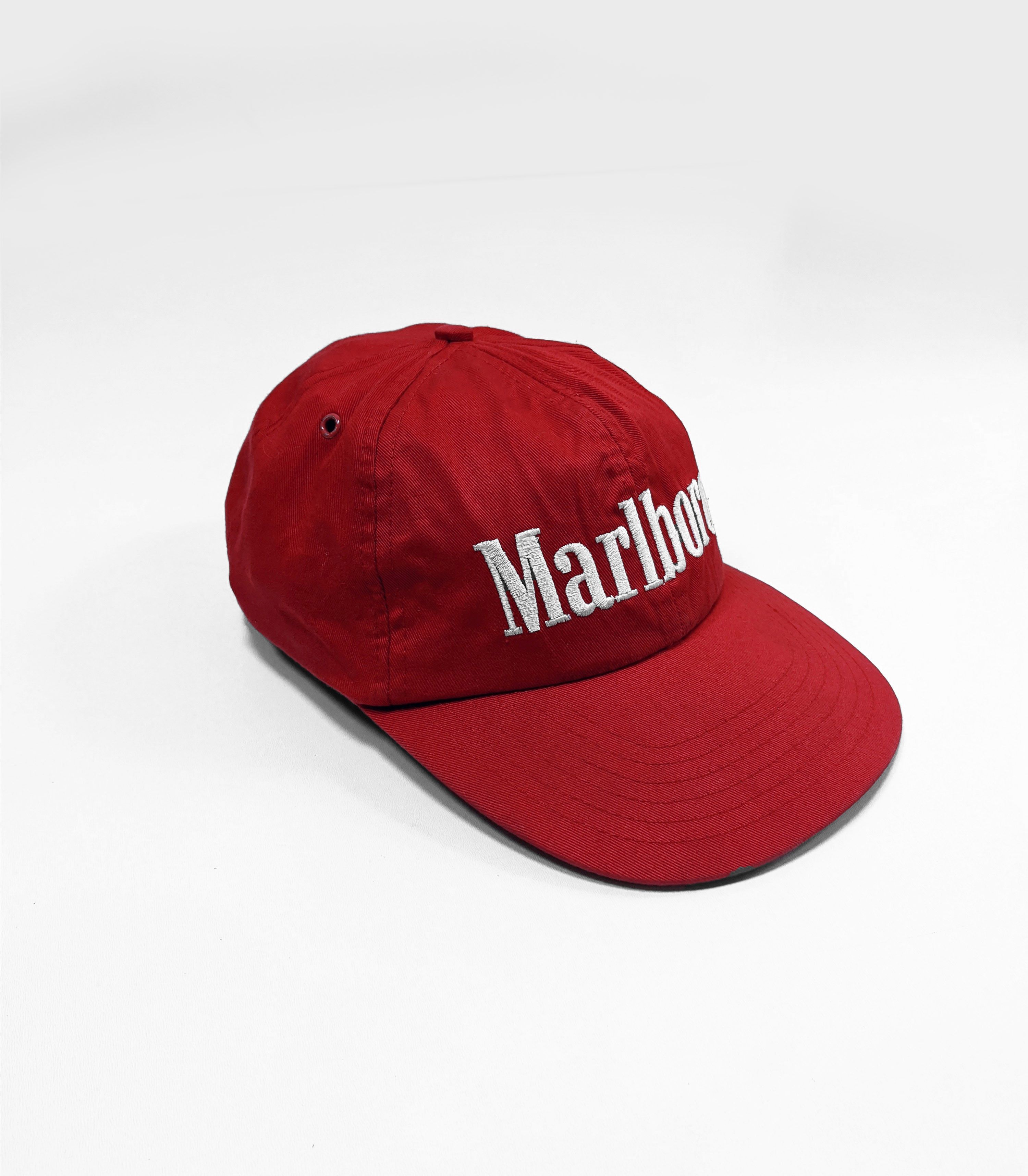 Vintage Marlboro vintage cap big logo 90s red | Grailed