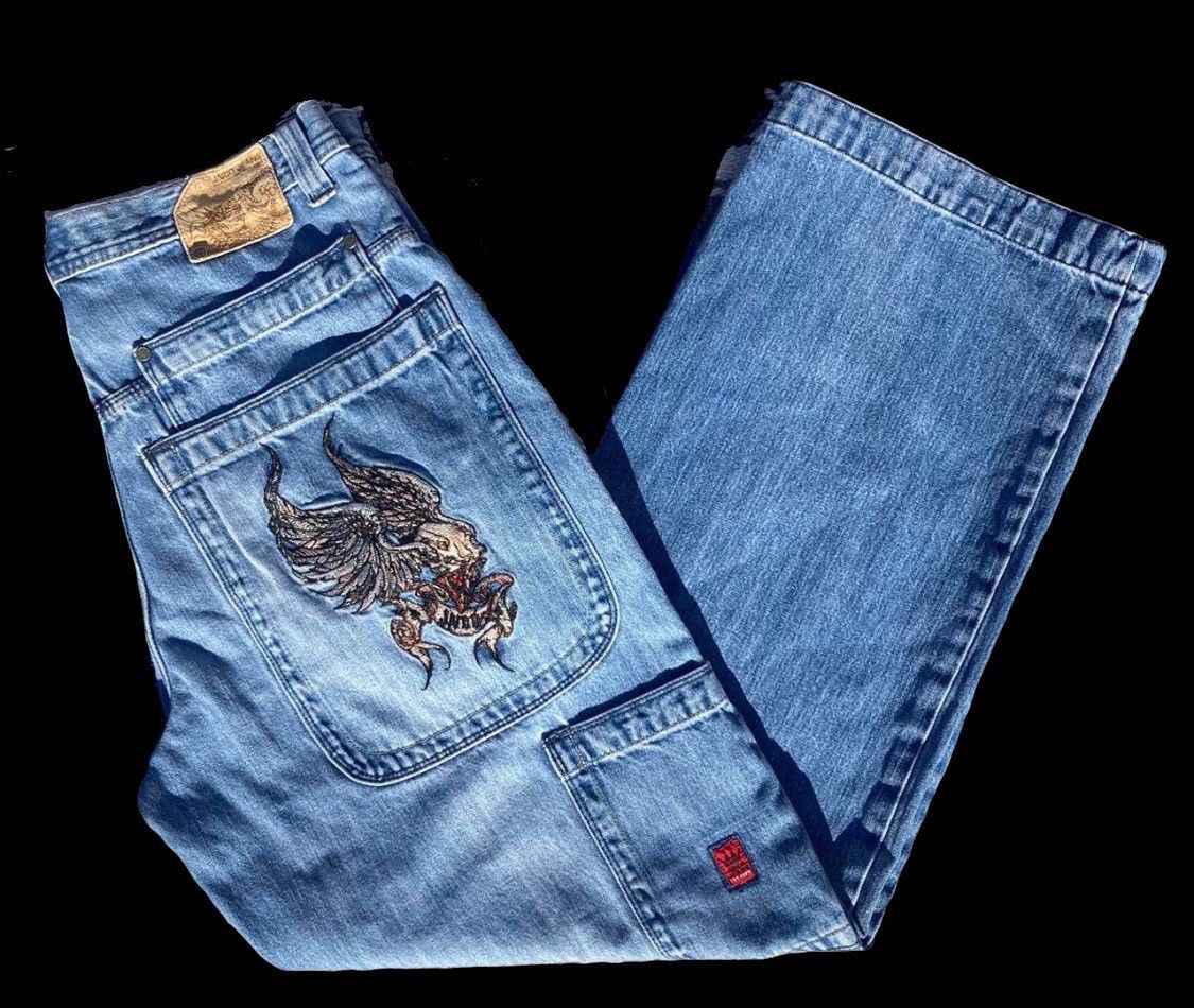 JNCO 90's vintage Blue JNCO skater jeans. | Grailed