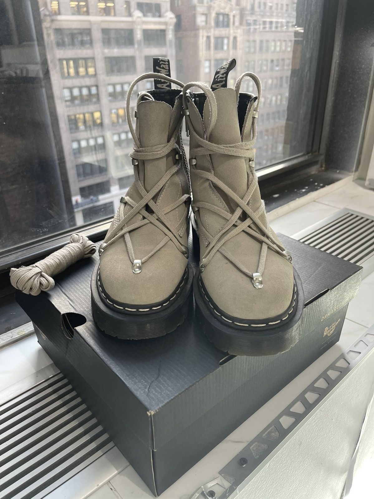 Rick Owens Rick Owens x Doc Martens Bex Suede Boot | Grailed