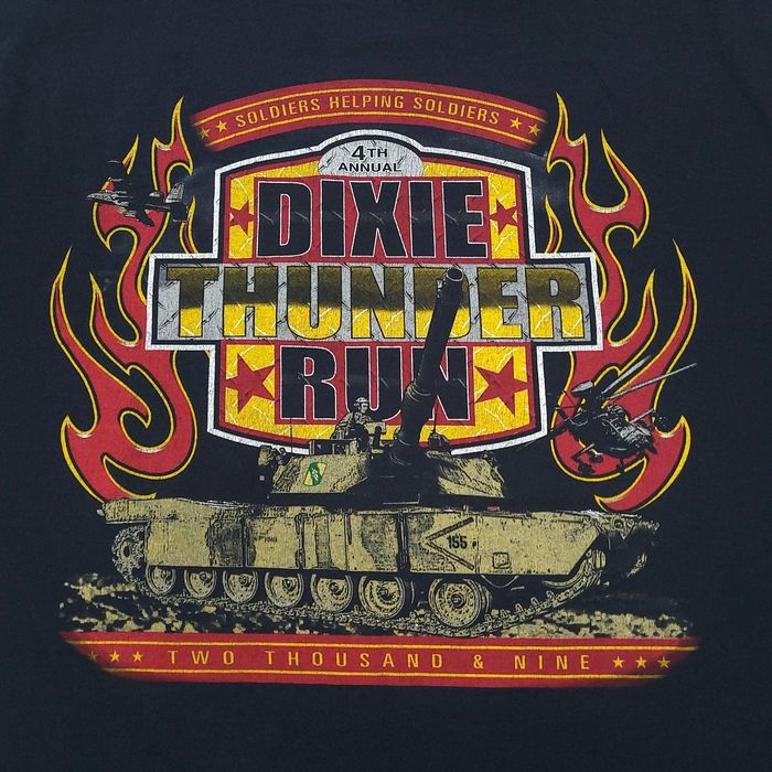 Gildan 2009 Dixie Thunder Run T Shirt Soldiers Helping Soldiers | Grailed