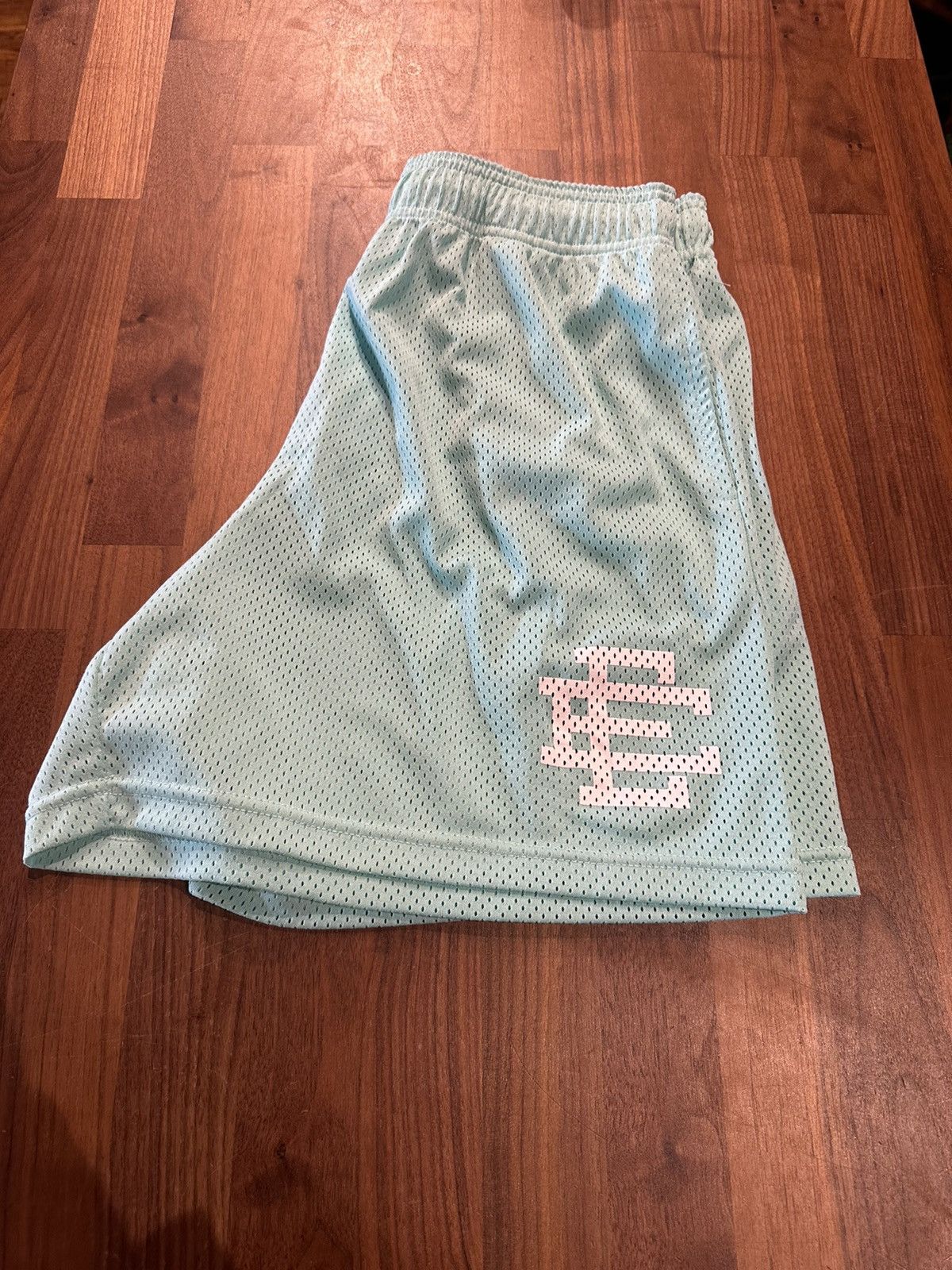Eric Emanuel Eric Emanuel Shorts Teal White Logo | Grailed