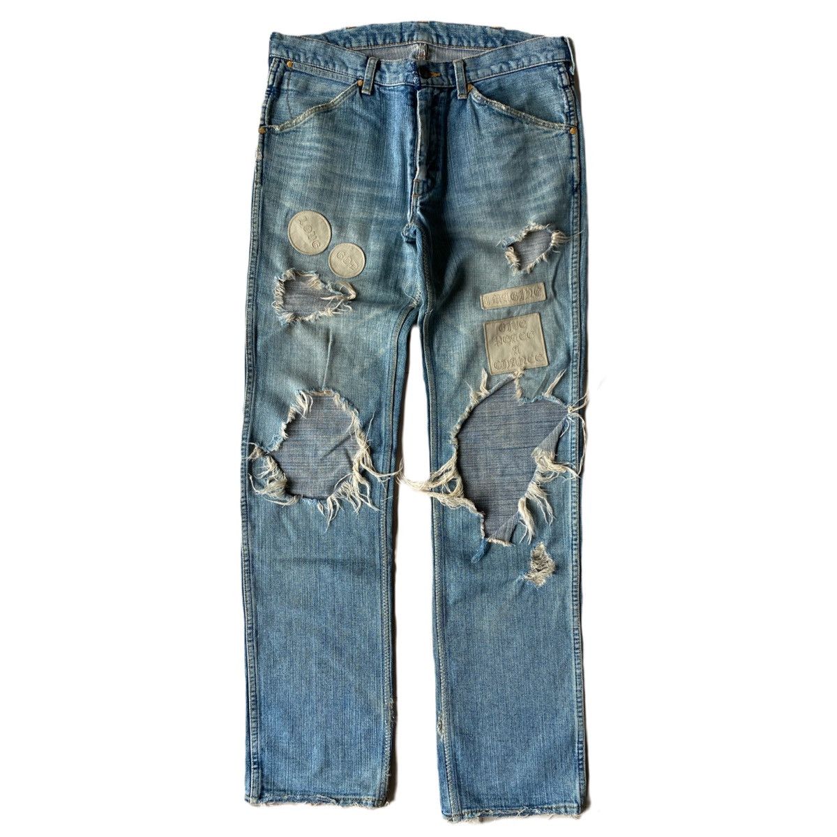 Number (N)ine Number nine patch denim Kurt Cobain archive | Grailed