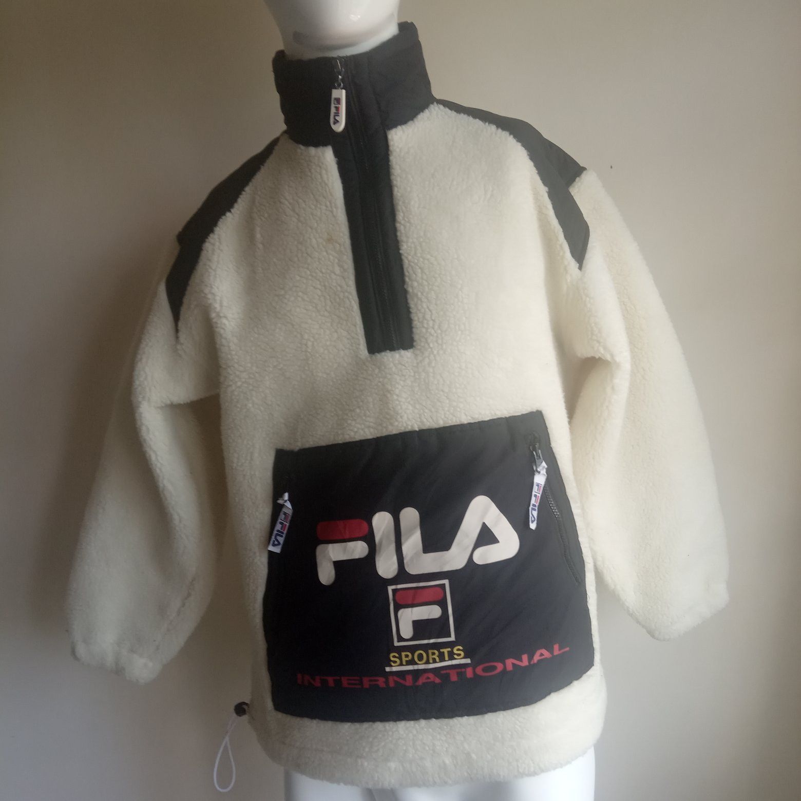 Fila × Vintage Vintage 80's FILA Anorak deep pile sherpa | Grailed