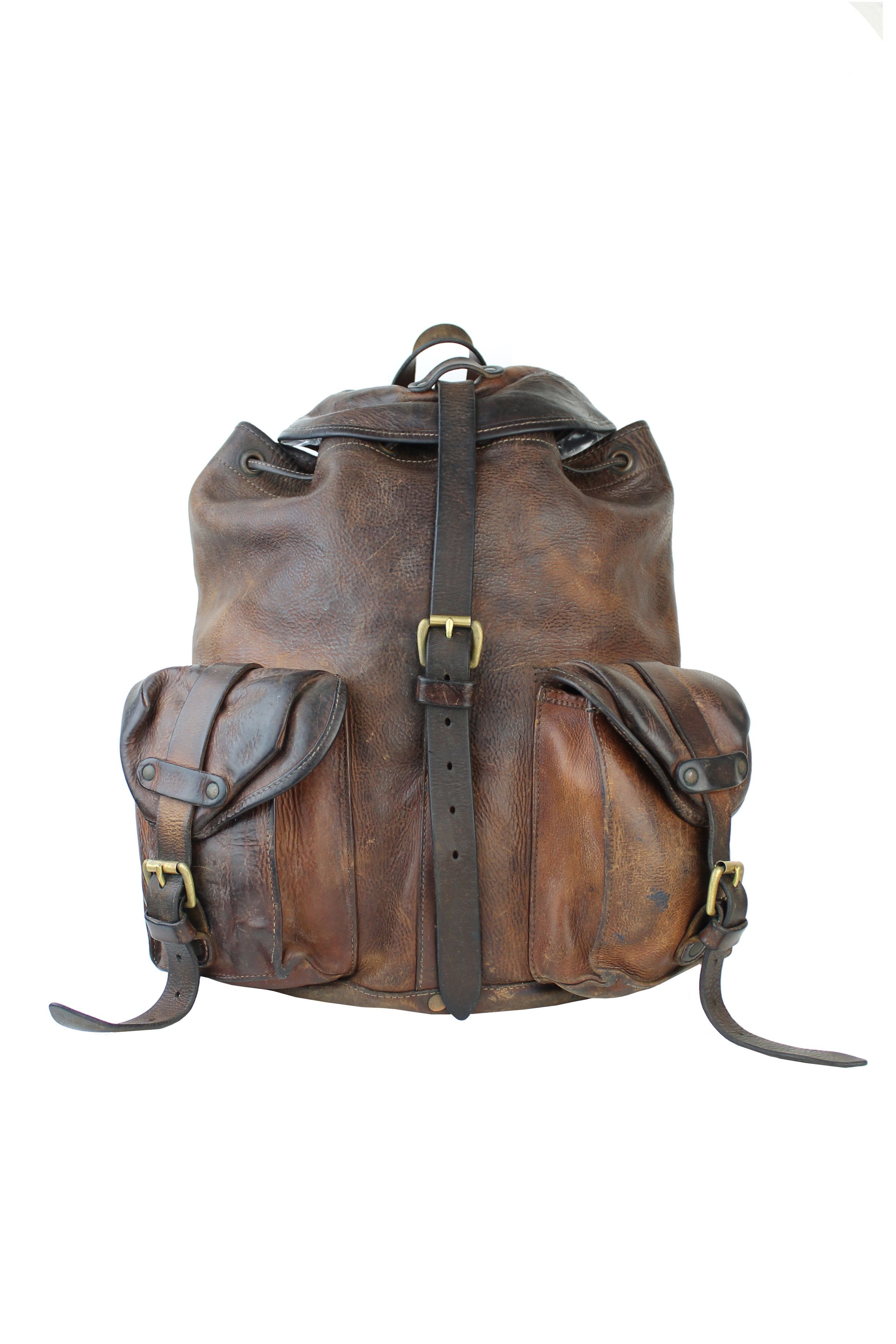 RRL Ralph Lauren RRL "RILEY" Leather Backpack | Grailed