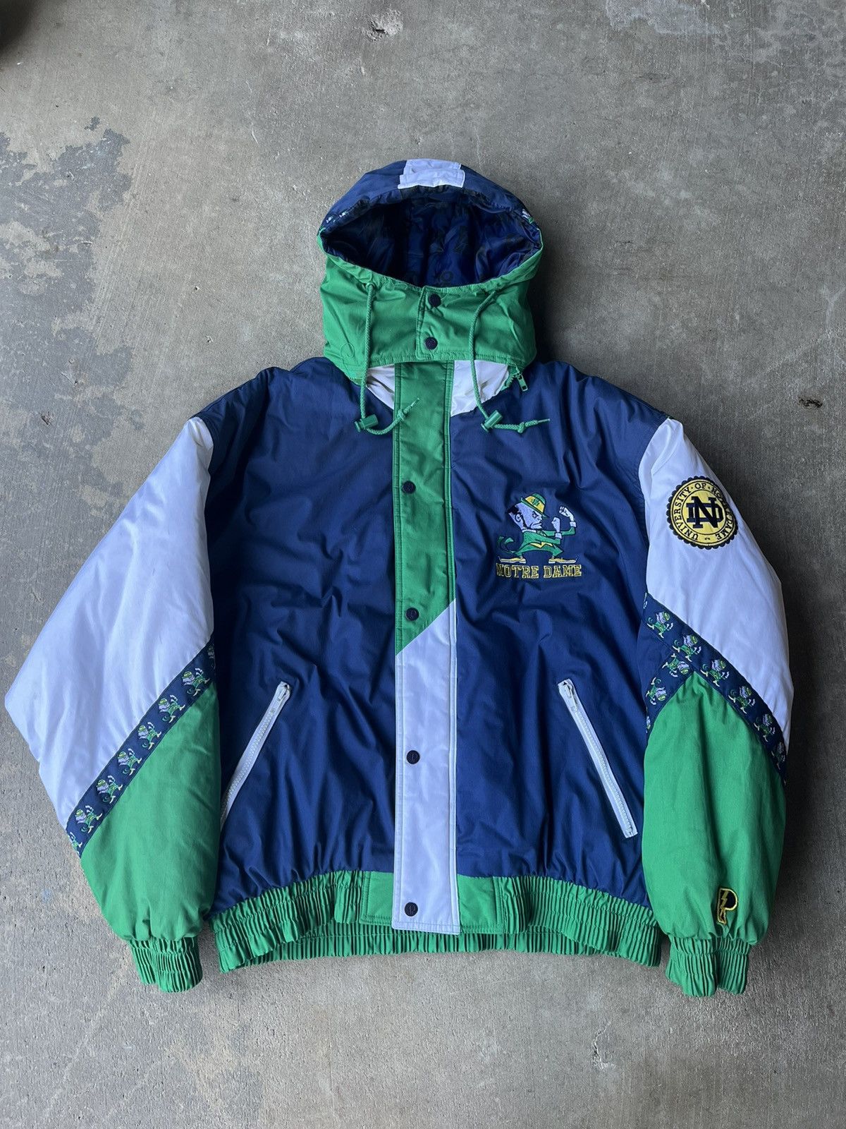 Vintage Vintage 90s Notre Dame Pro Player Jacket | Grailed