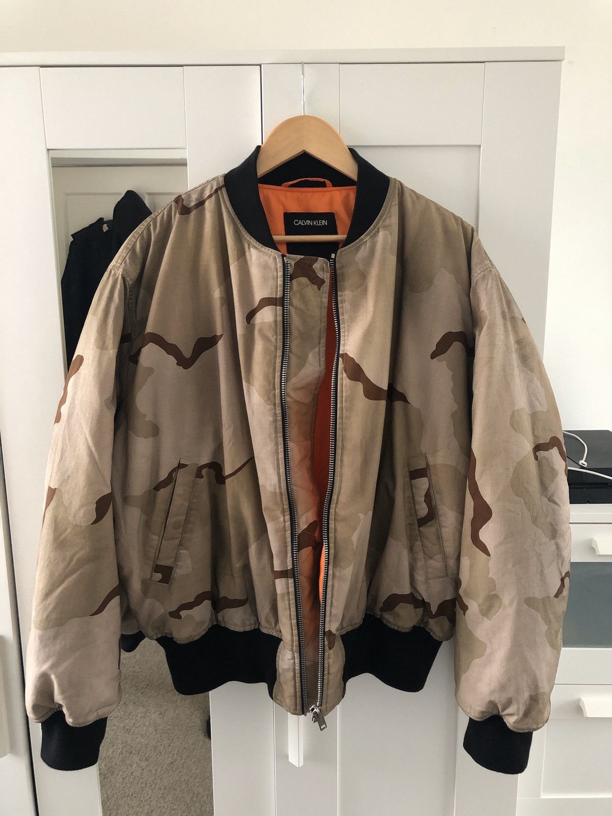 Raf Simons Calvin Klein 205W39NYC Camo Bomber RARE | Grailed
