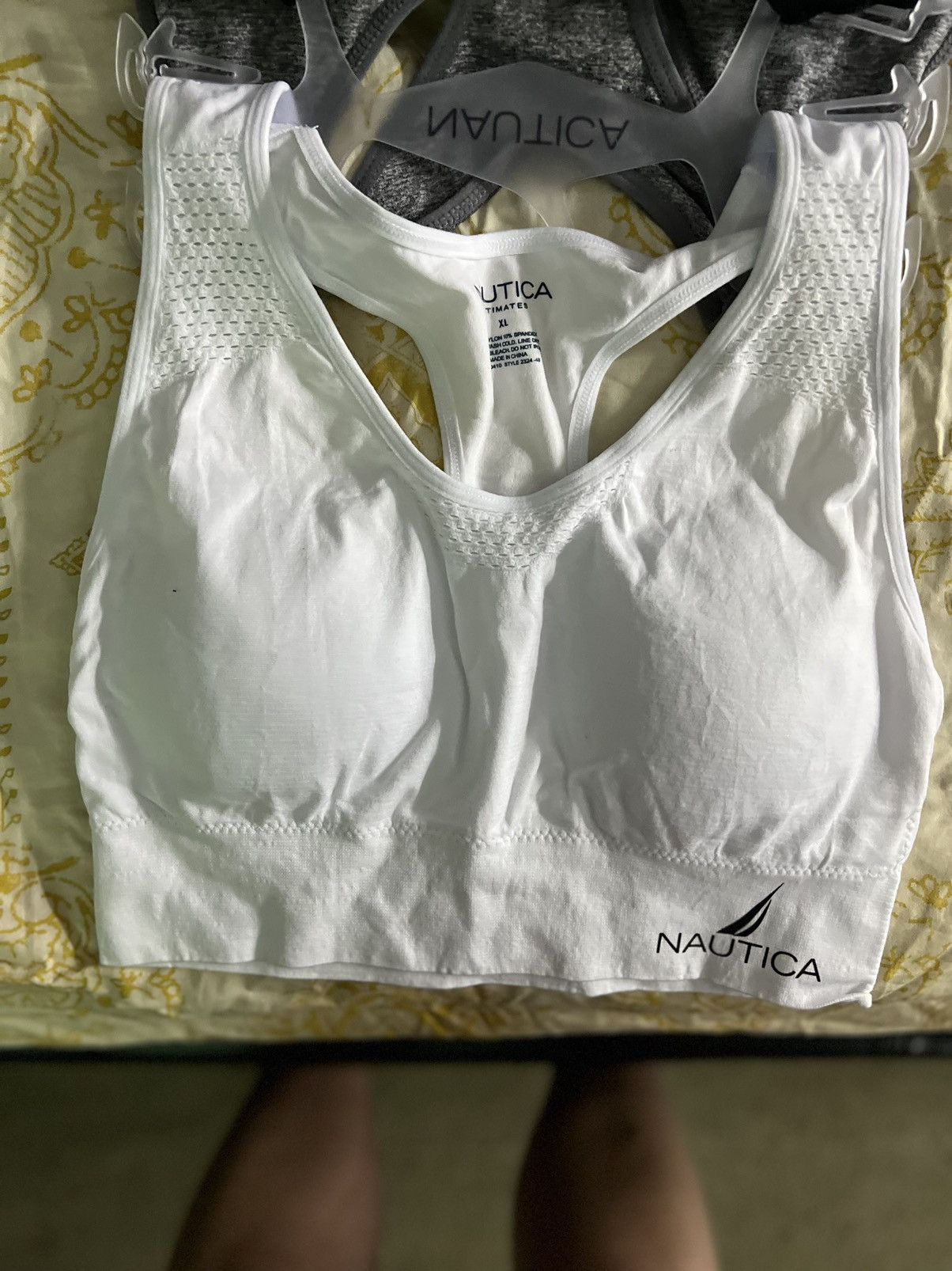 Nautica White Nautica Razorback Sports Bra NWT | Grailed