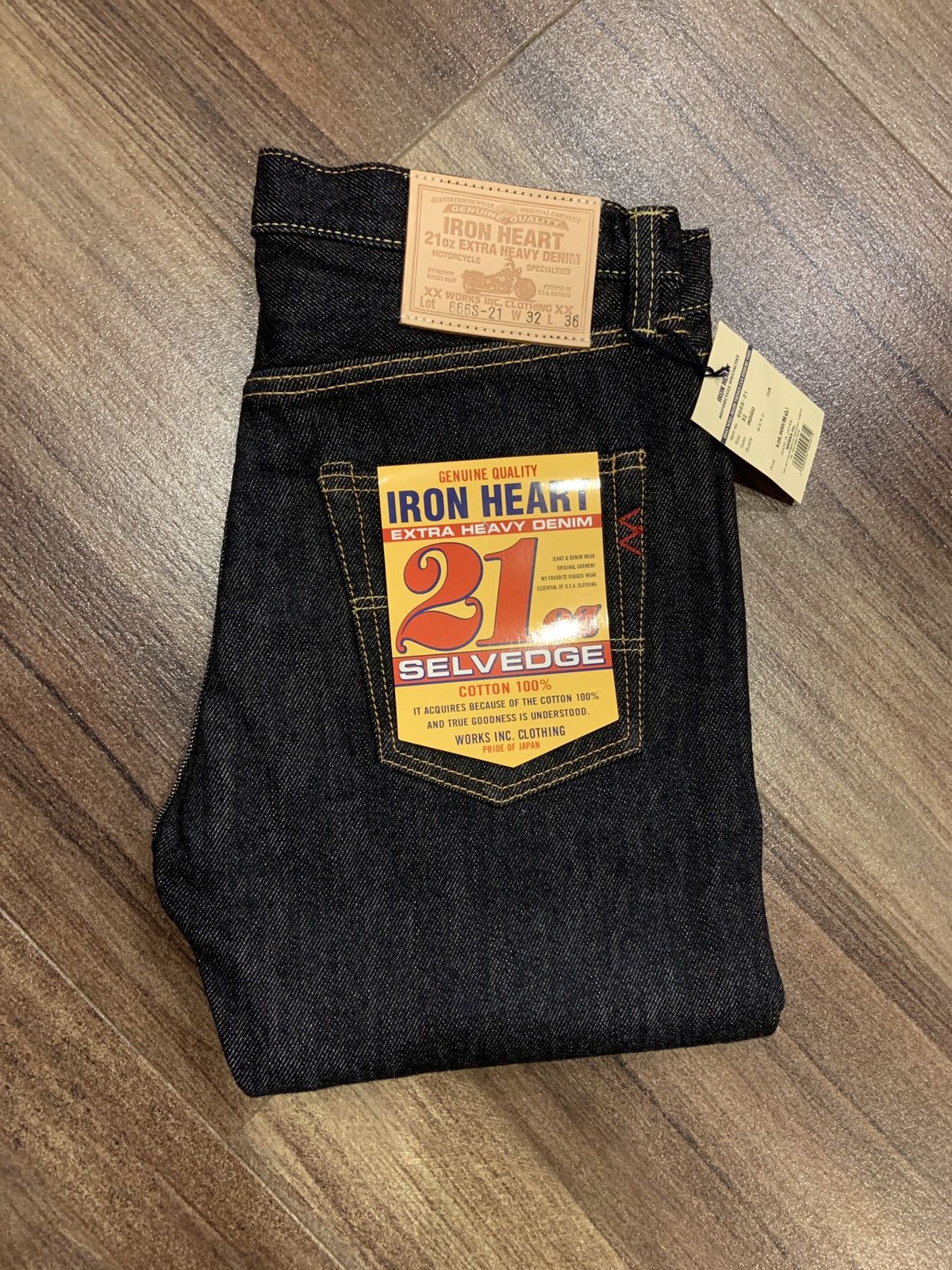 Iron Heart 21oz Selvedge Denim Slim Straight Cut Jeans - IH-666S-21 ...
