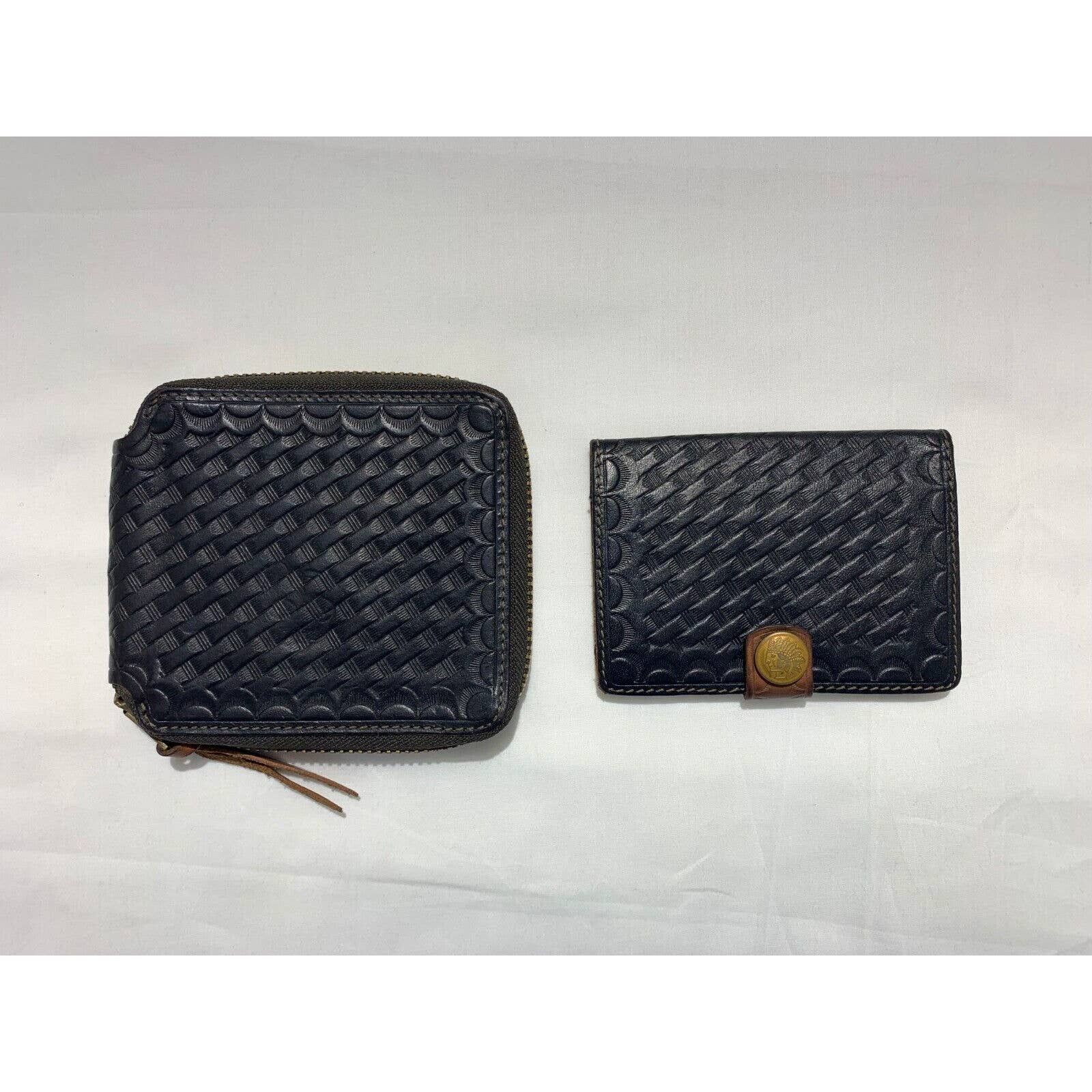 RRL Ralph Lauren RRL Double RL Tooled Western Card Case Holder & Wallet ...