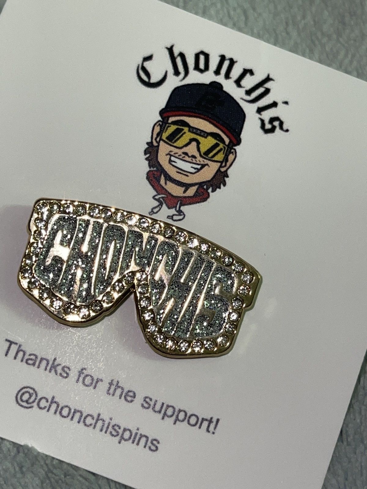 Other Chonchispins gold iced out shades | Grailed