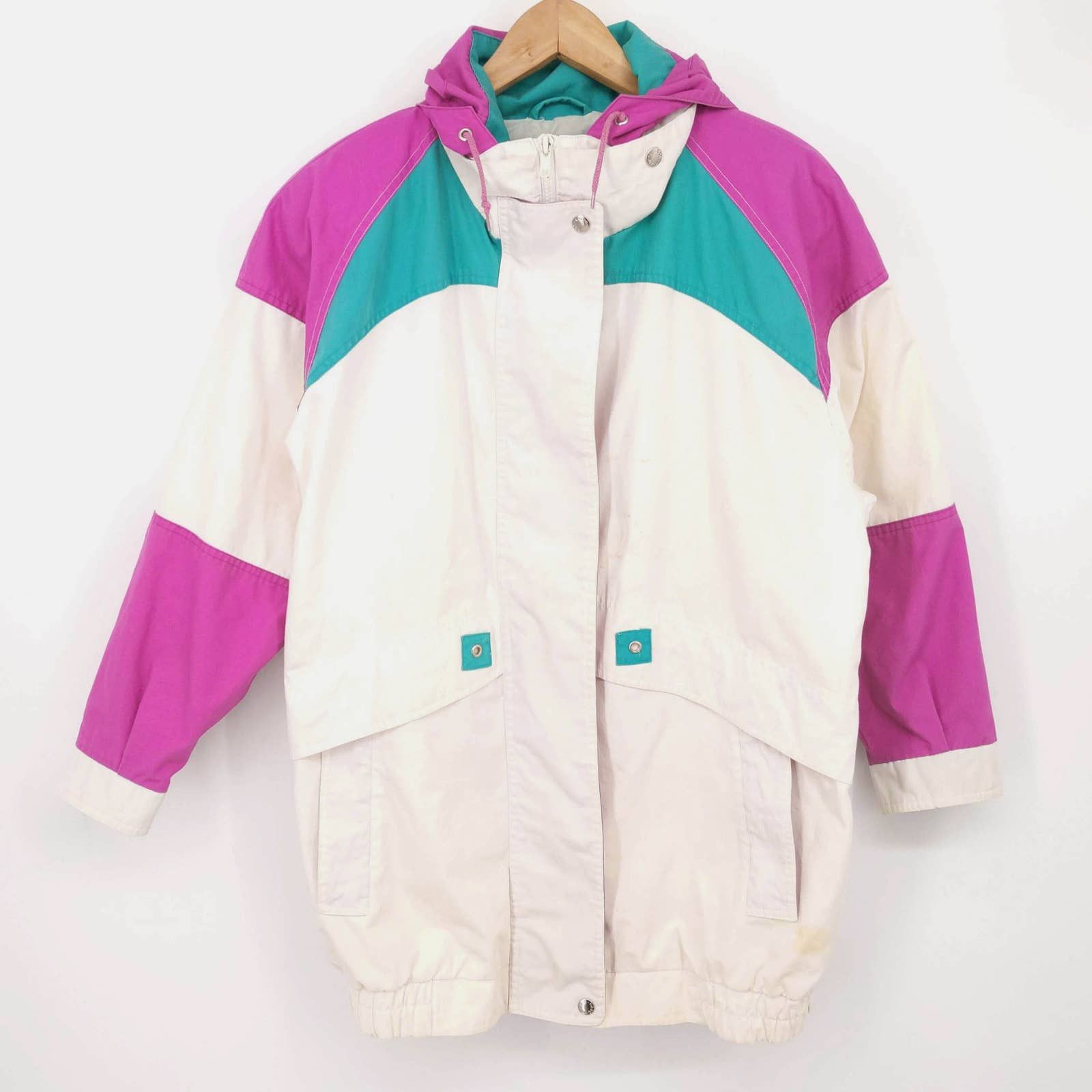 Streetwear Vintage Current Seen Colorblock Parka Jacket Windbreaker 90s ...