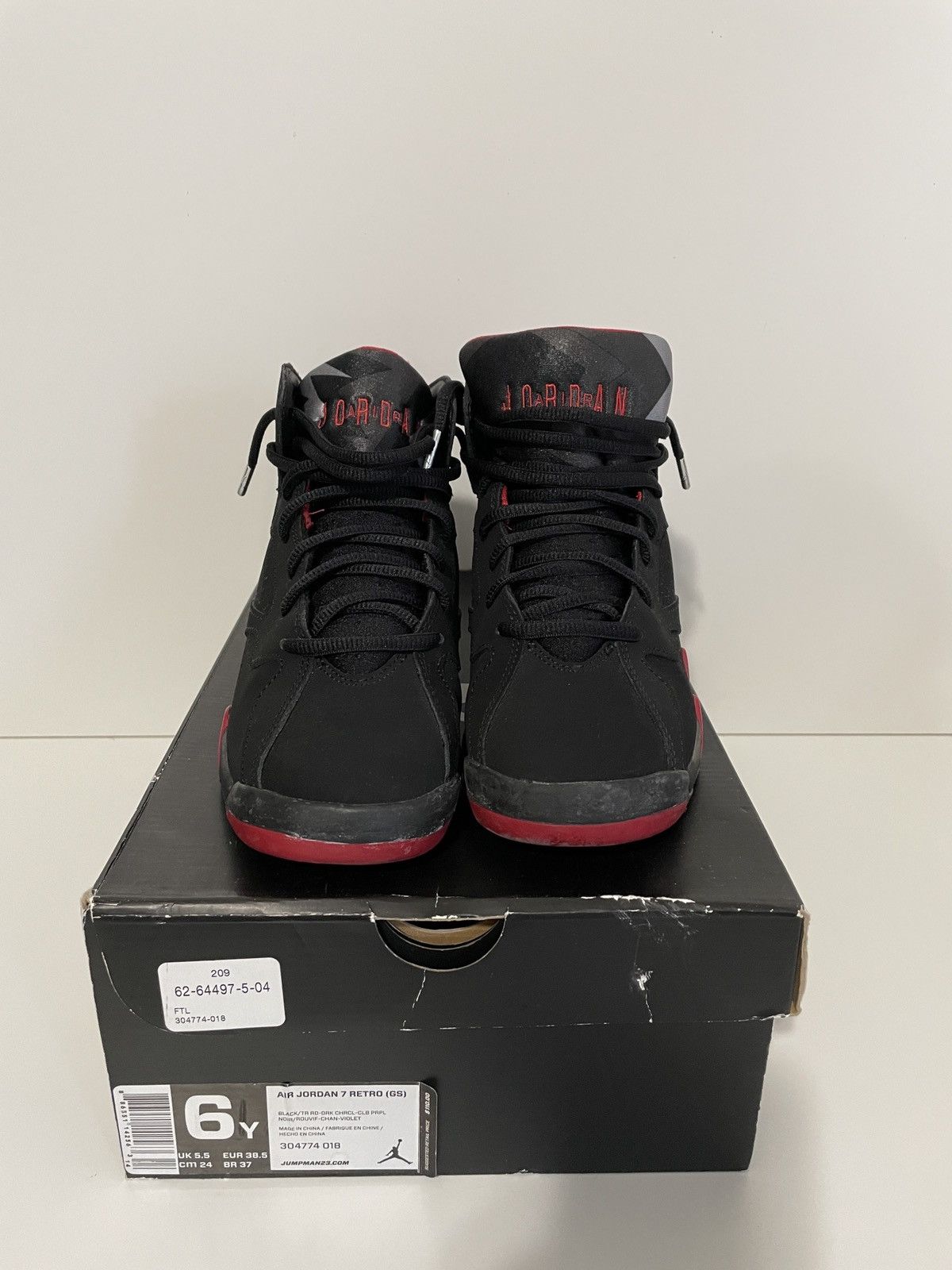 Jordan Brand × Nike × Vintage Air Jordan 7 Retro Raptor 2012 Sz 6Y ...