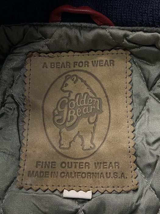 Vintage Vintage 80’s Golden Bear Leather Wool Varsity Jacket | Grailed
