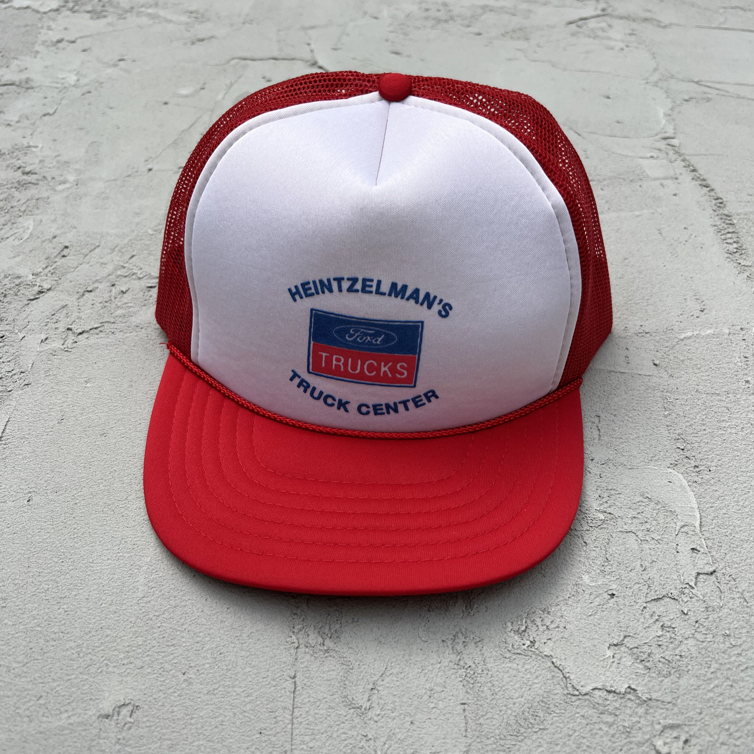 Vintage Vintage Ford Trucks Red White Trucker Rope Hat | Grailed