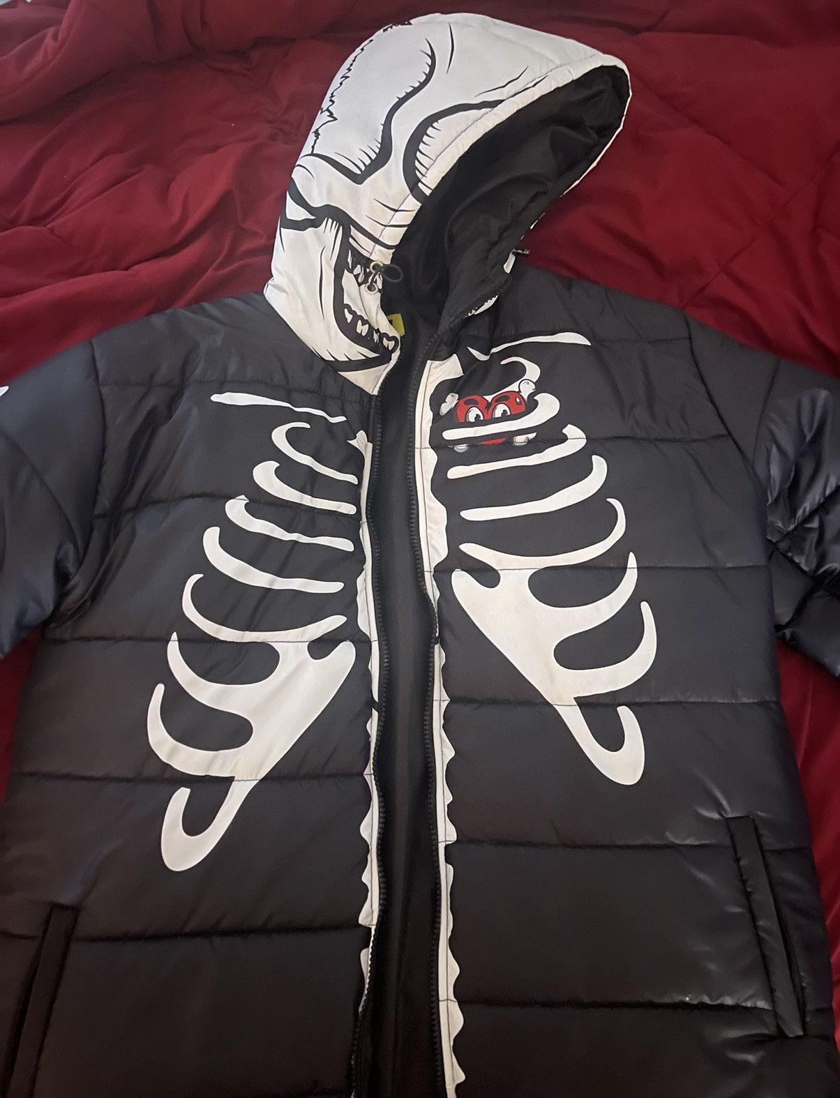 Glo Gang Glo Gang Skeleton Puffer | Grailed