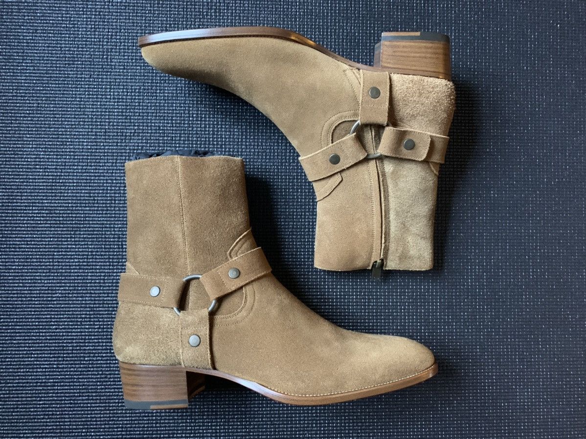 Saint Laurent Paris Saint Laurent Paris Wyatt Harness Boot Nut Noisette ...