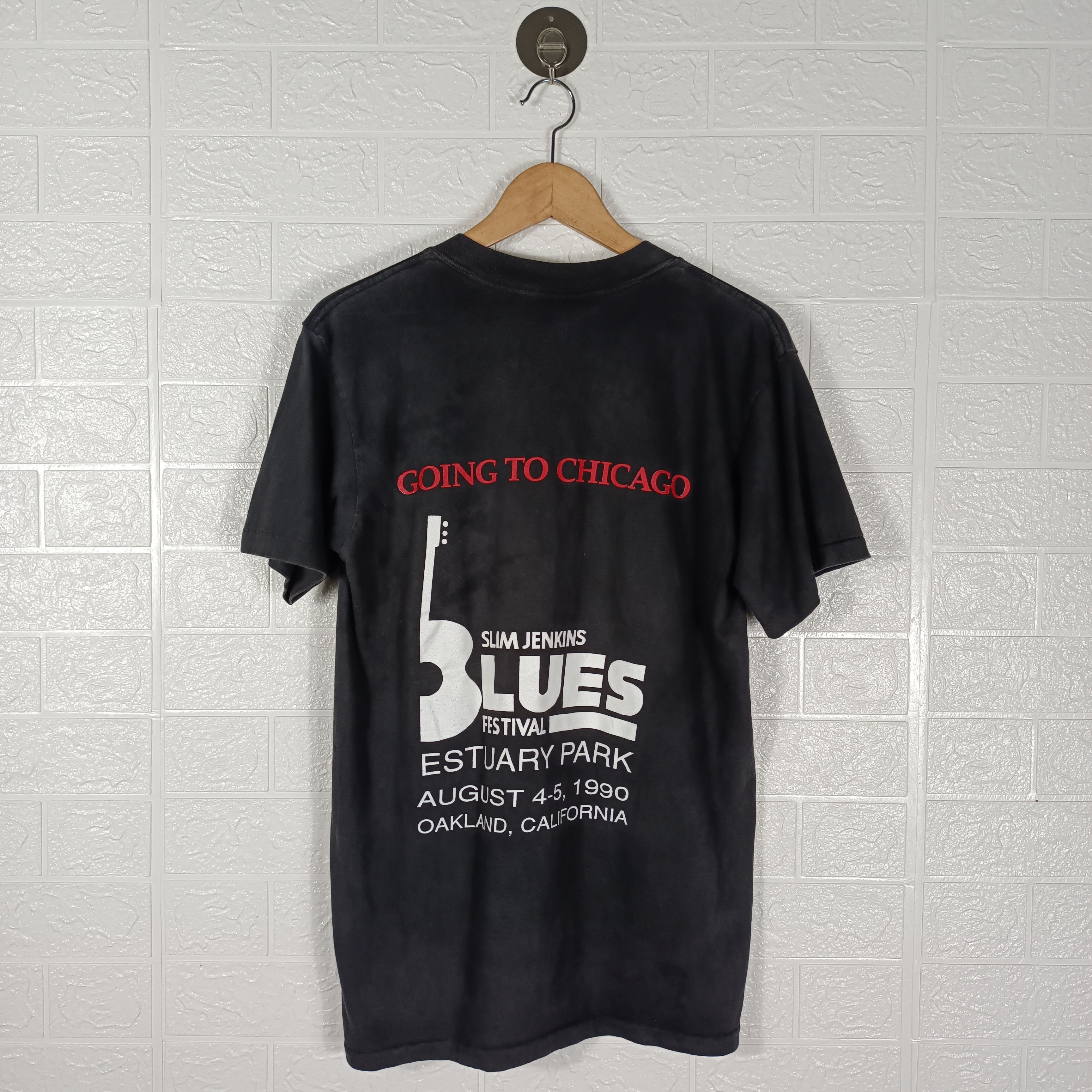 Vintage VINTAGE 1990 SLIM JENKINS BLUES FESTIVAL T-SHIRT | Grailed