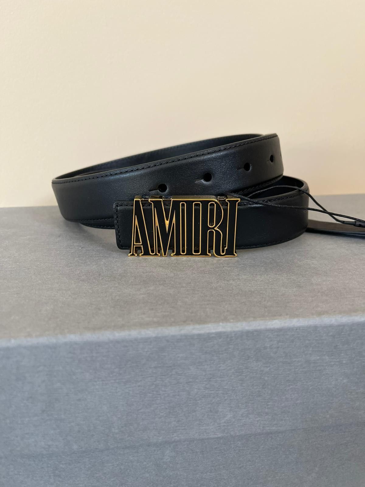 Amiri Belt 3cm in Gold/Black Color Size: 95 | Grailed