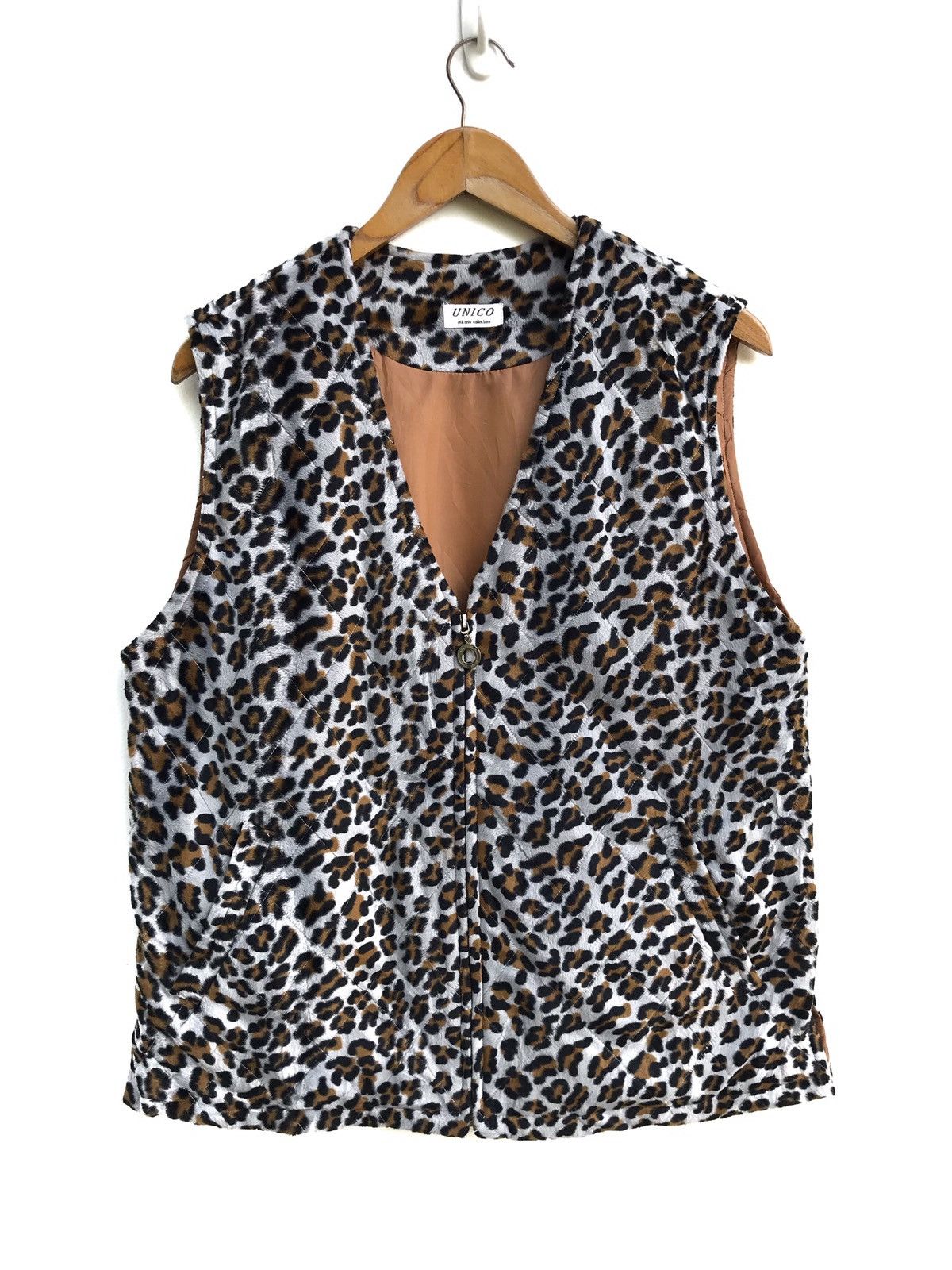 Japanese Brand × Streetwear Japanese Brand Unico Leopard Vest Jacket ...