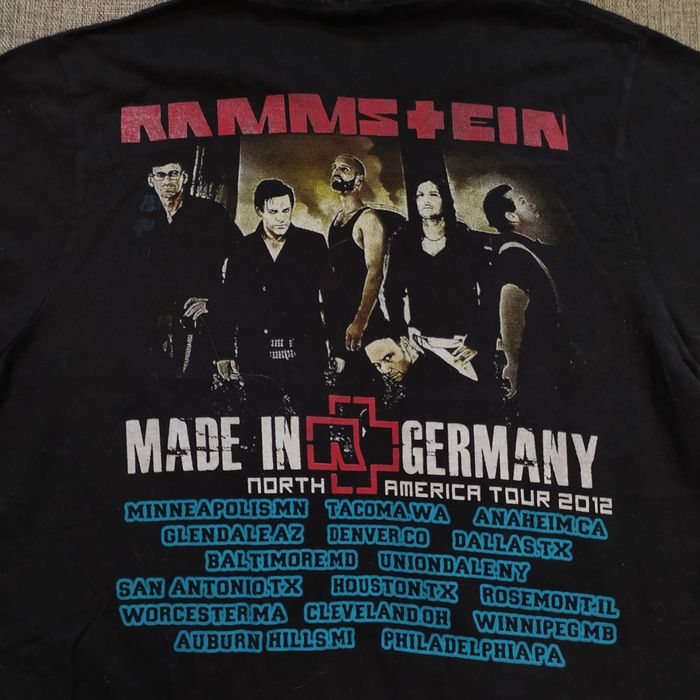 Vintage Vintage Y2K Rammstein Germany Cross Tour Band Tee | Grailed