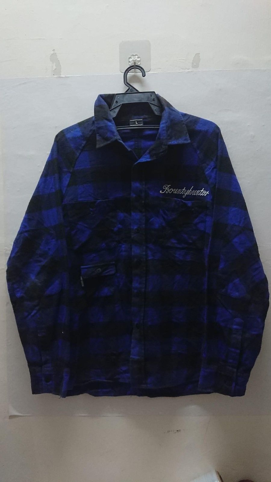 Bounty Hunter × Japanese Brand × Streetwear Vintage 2000s Bounty Hunter Plaid Blue Large ...